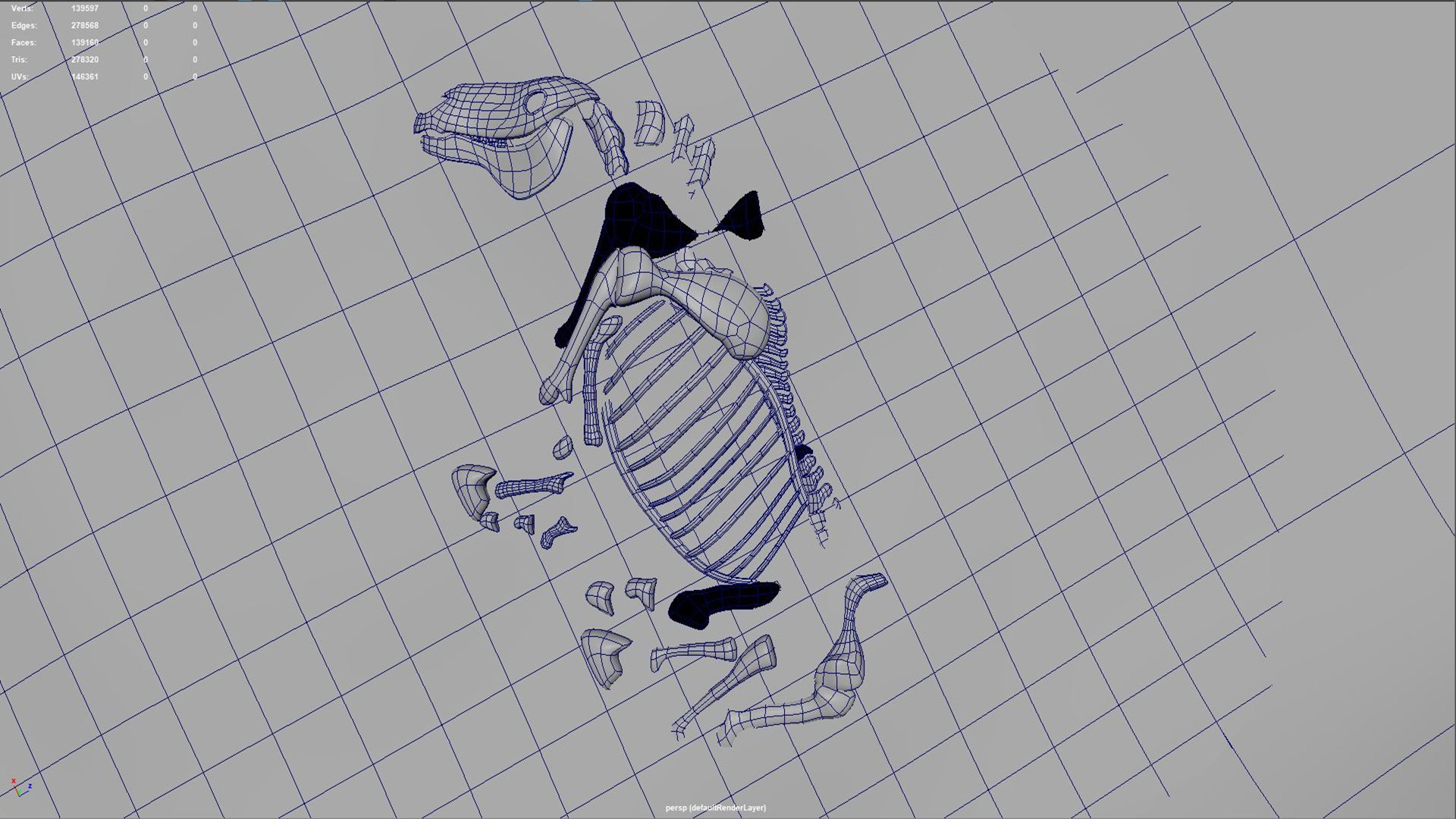 3D Model Decomposition Cow Skeleton - TurboSquid 1792912