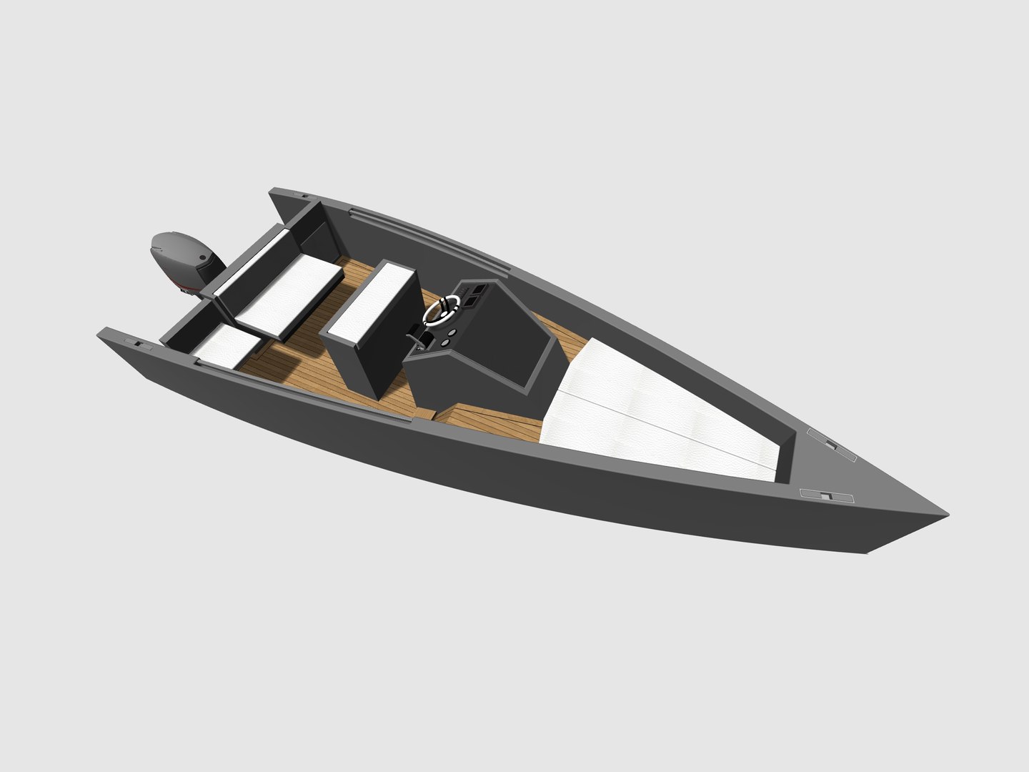 3D Boat Tender Model - TurboSquid 2073821