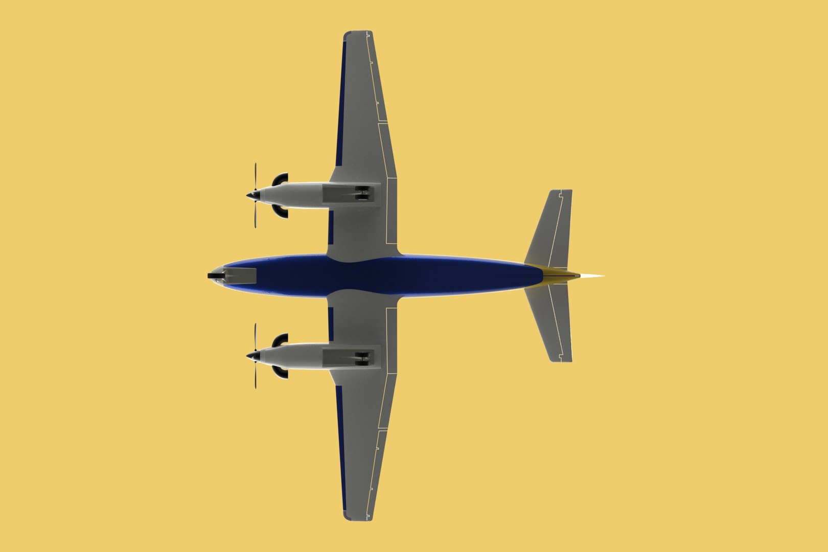 BUSINESS EXECUTIVE JET AIRPLANE AIRCRAFT TURBOPROP TWIN ENGINE 3D ...