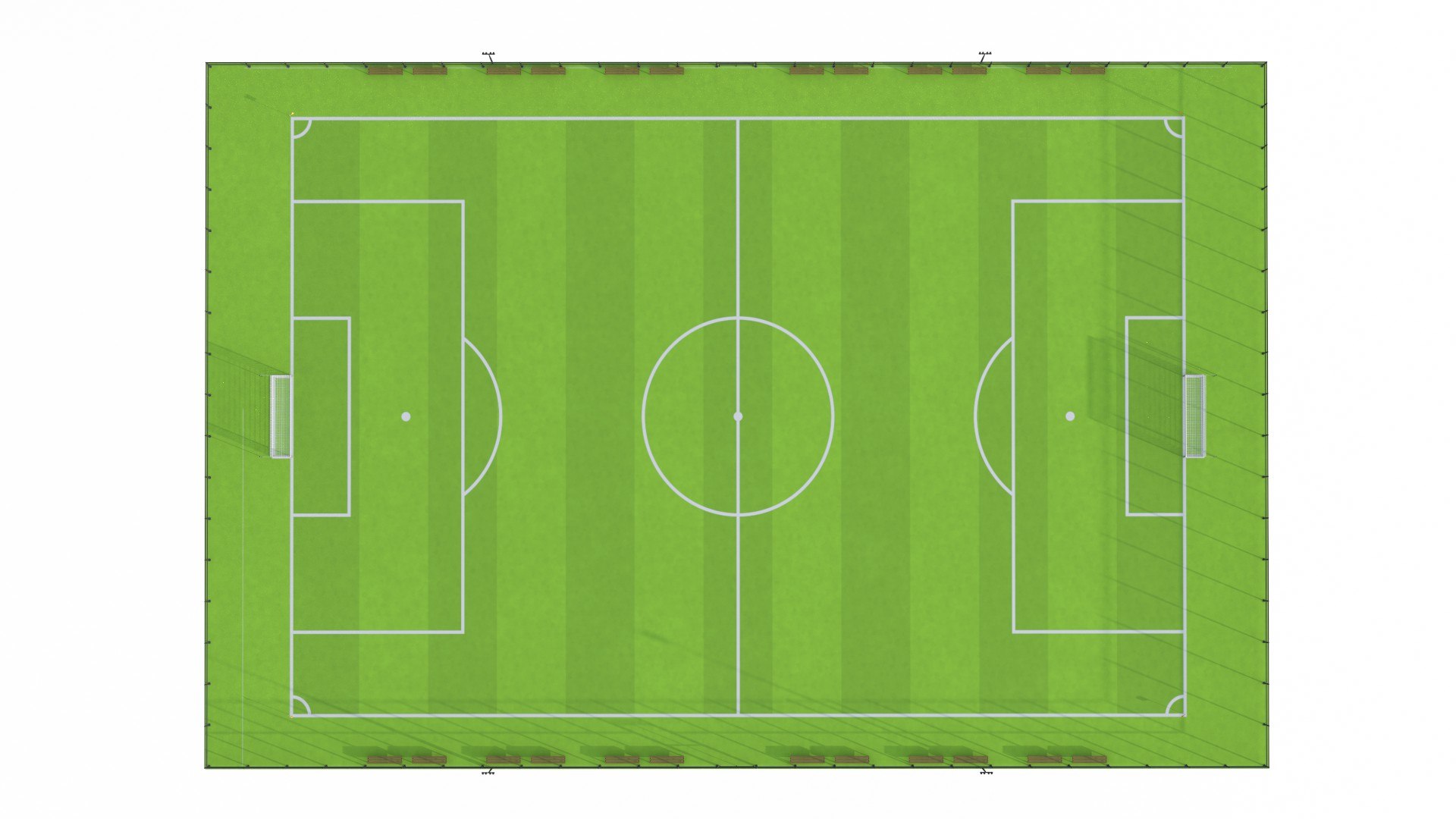 3D Soccer Field Model - TurboSquid 2127877