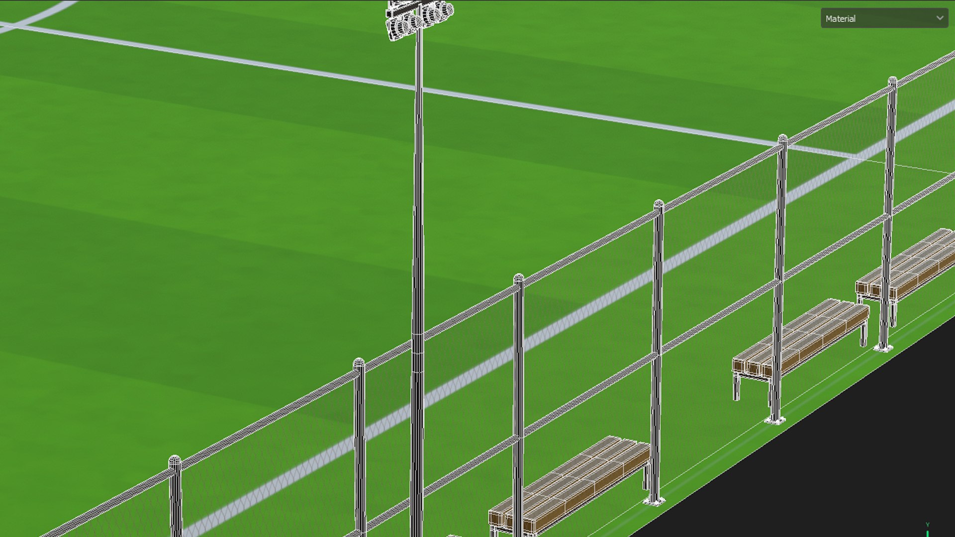 3D Soccer Field Model - TurboSquid 2127877