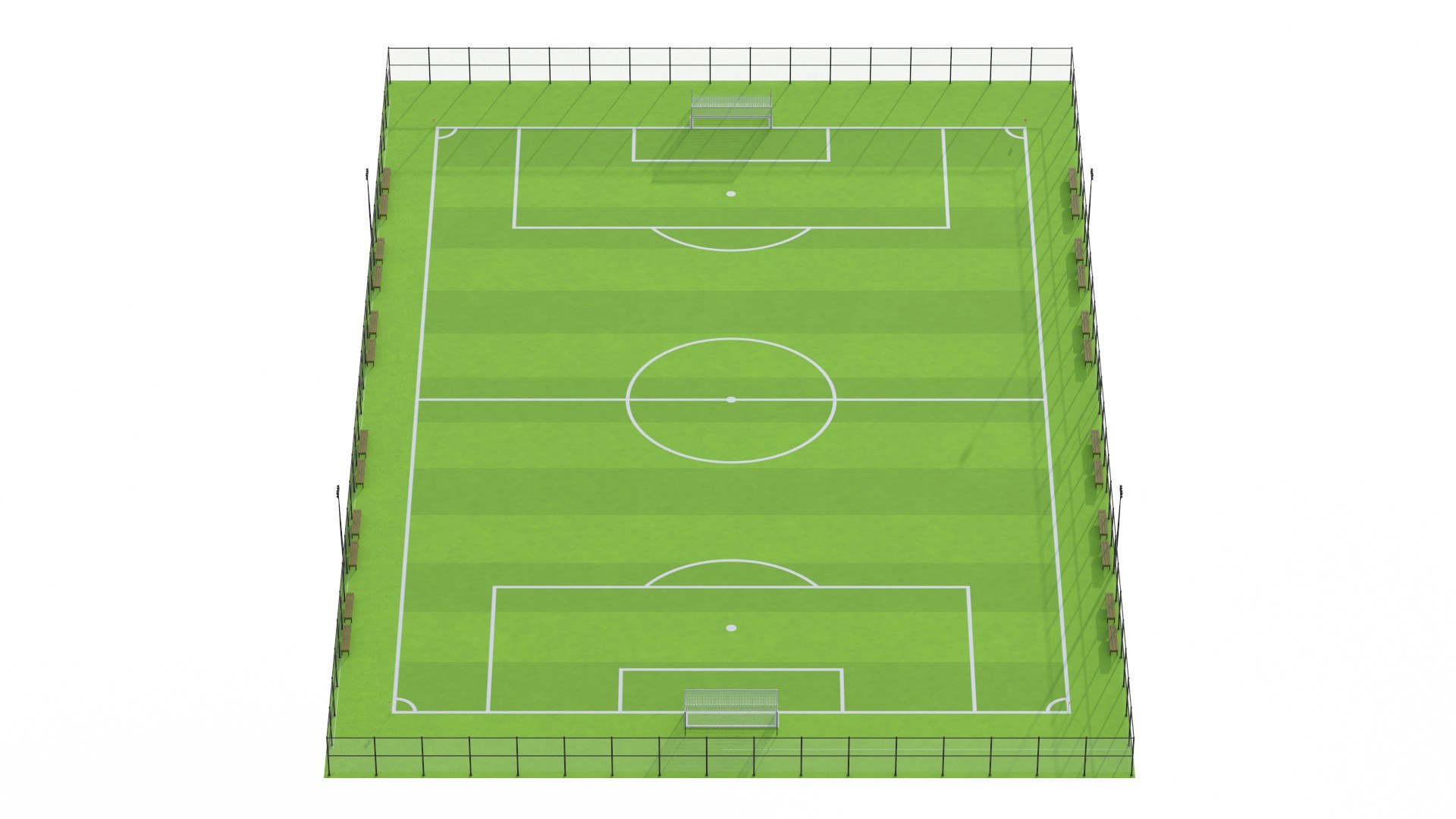 3D Soccer Field Model - TurboSquid 2127877