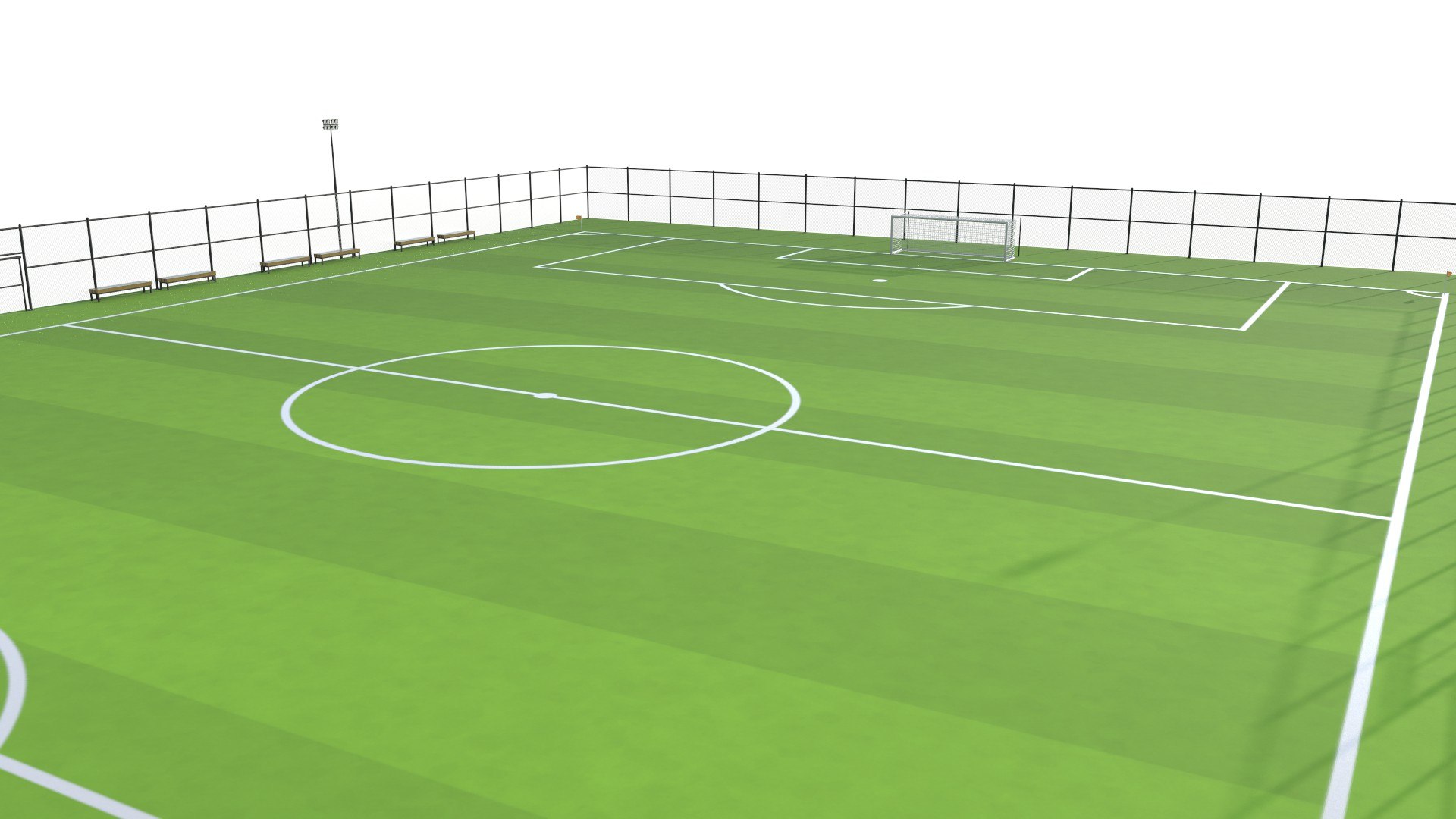 3D Soccer Field Model - TurboSquid 2127877
