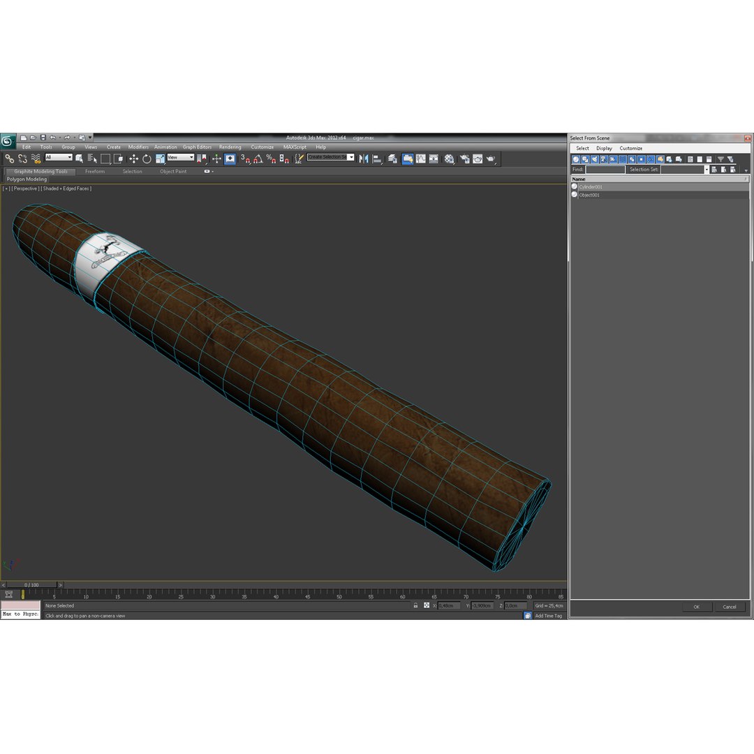 3d Cigar 2 Model