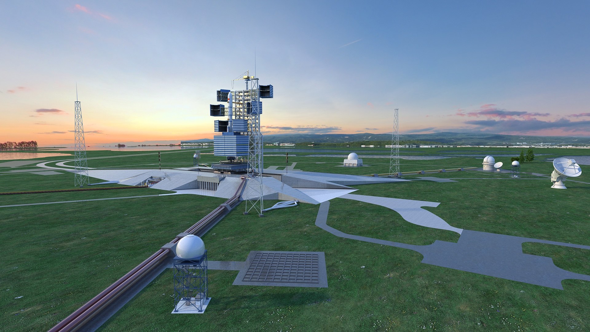 Rocket Launch Pad 3D Model - TurboSquid 2123420