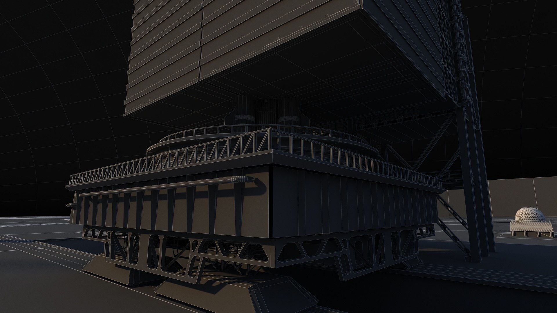 Rocket Launch Pad 3D Model - TurboSquid 2123420