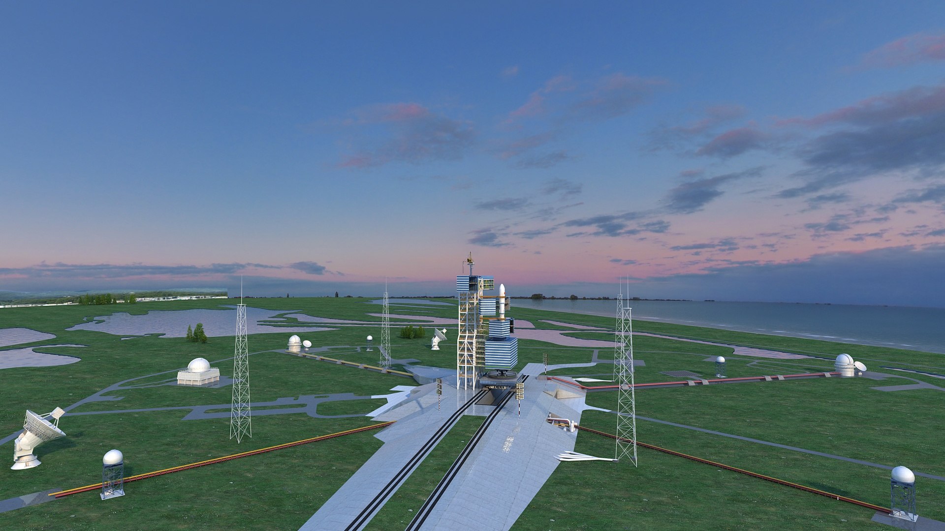 Rocket Launch Pad 3D Model - TurboSquid 2123420