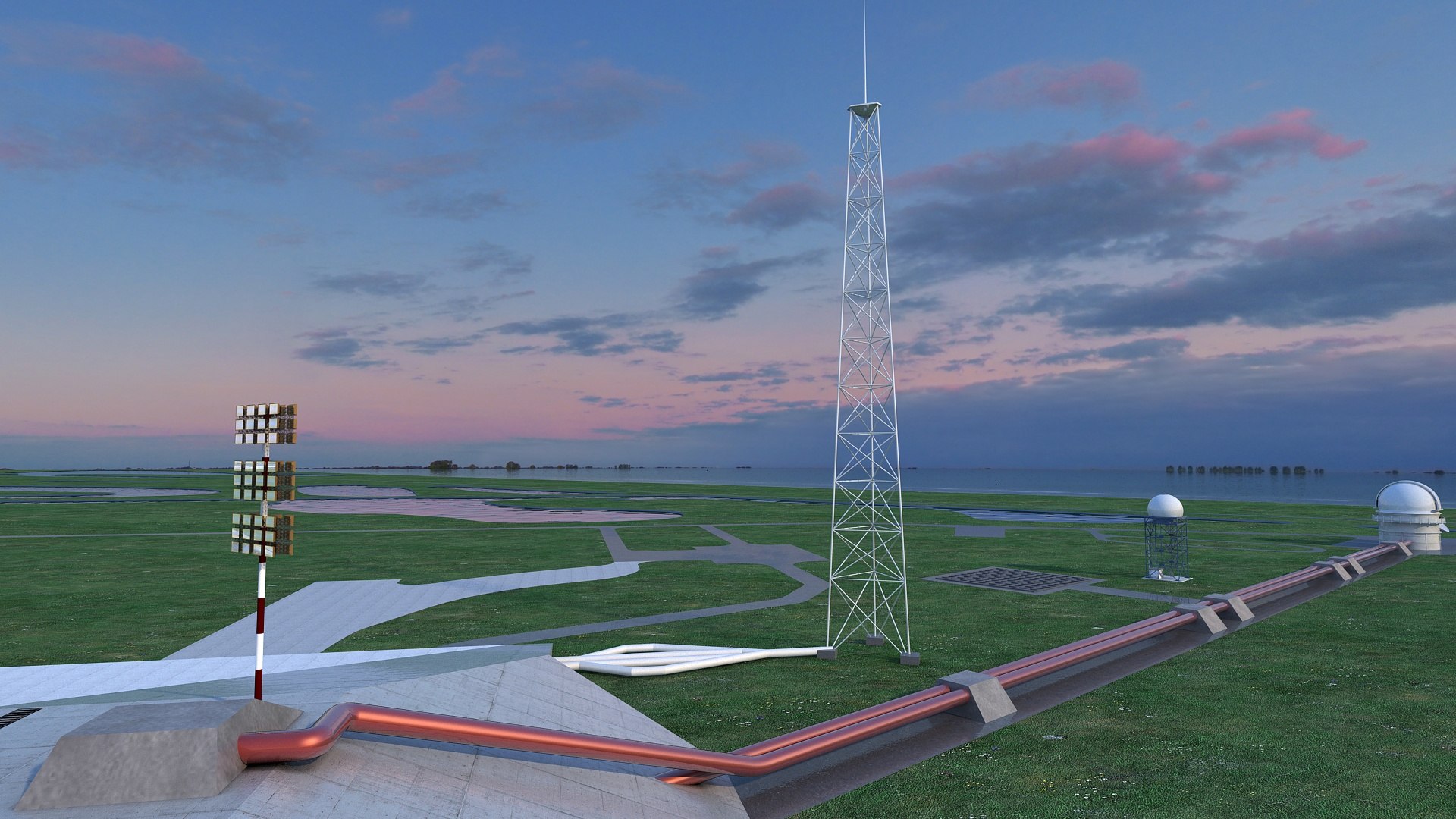 Rocket Launch Pad 3D Model - TurboSquid 2123420