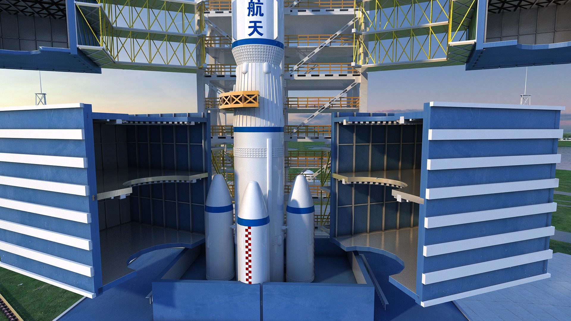 Rocket Launch Pad 3D Model - TurboSquid 2123420