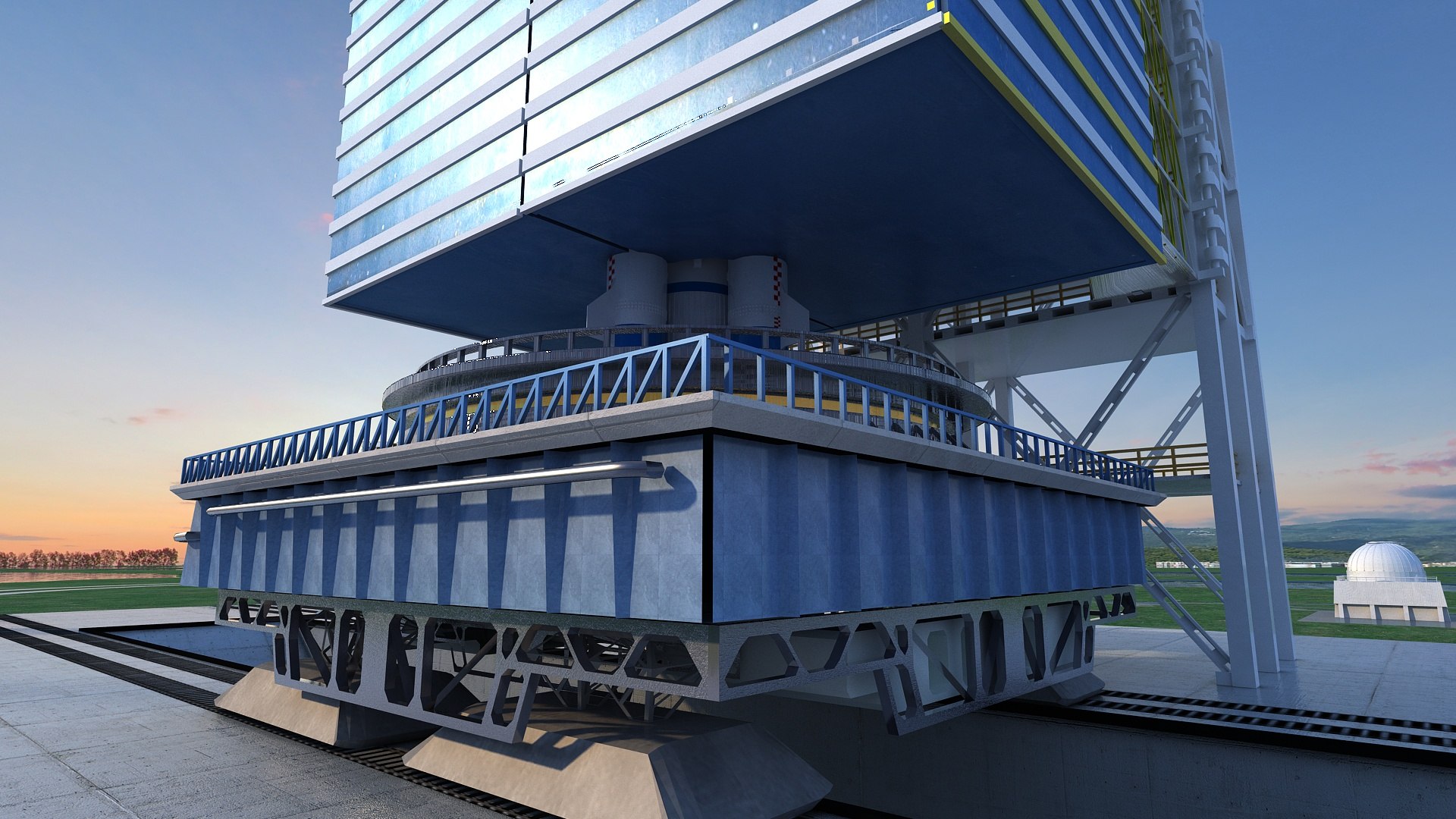 Rocket Launch Pad 3D Model - TurboSquid 2123420