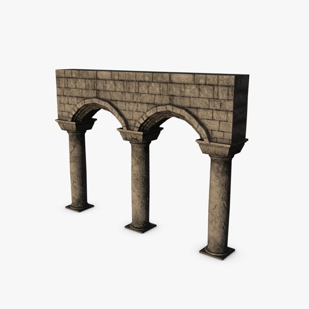Columns Arches 3d Model