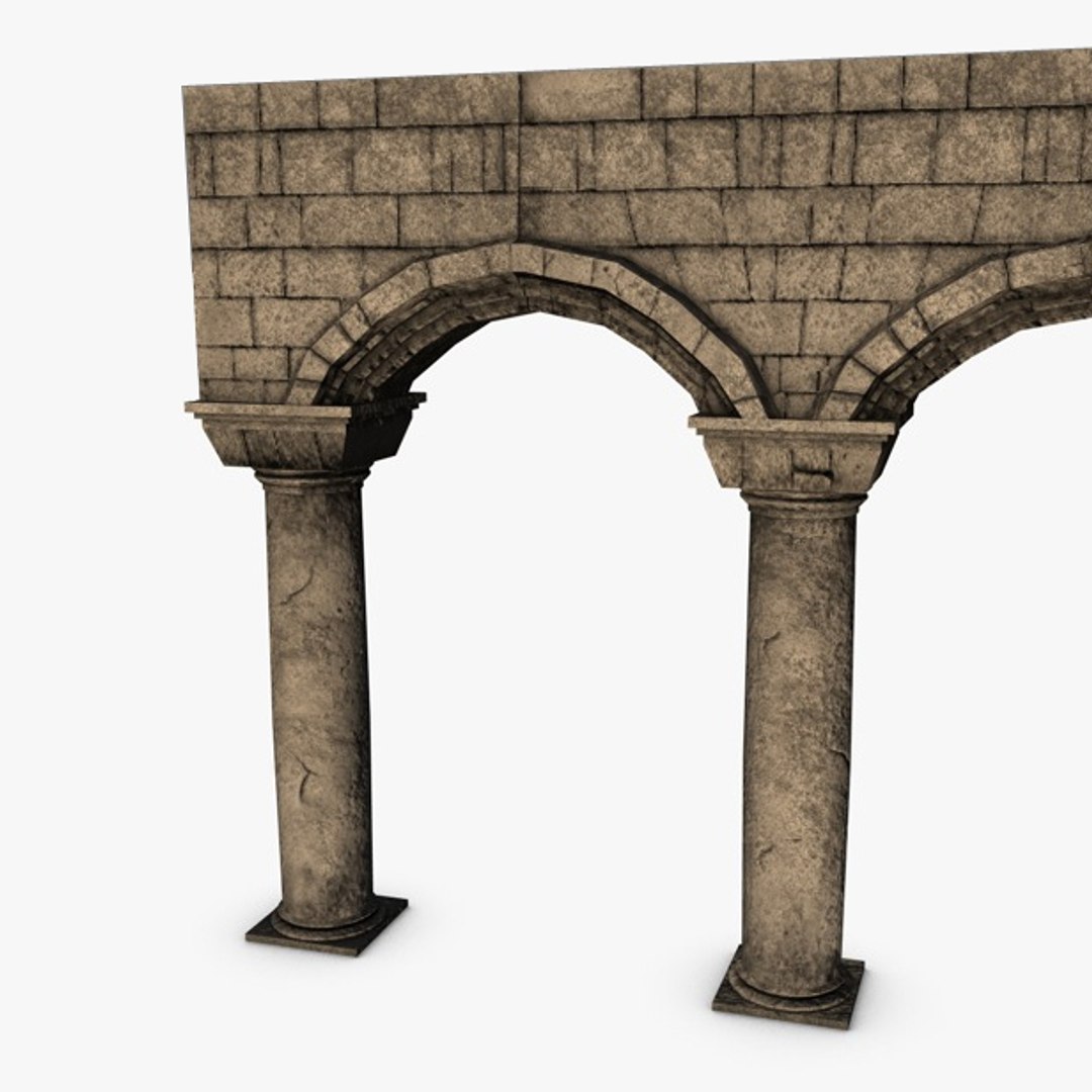 Columns Arches 3d Model