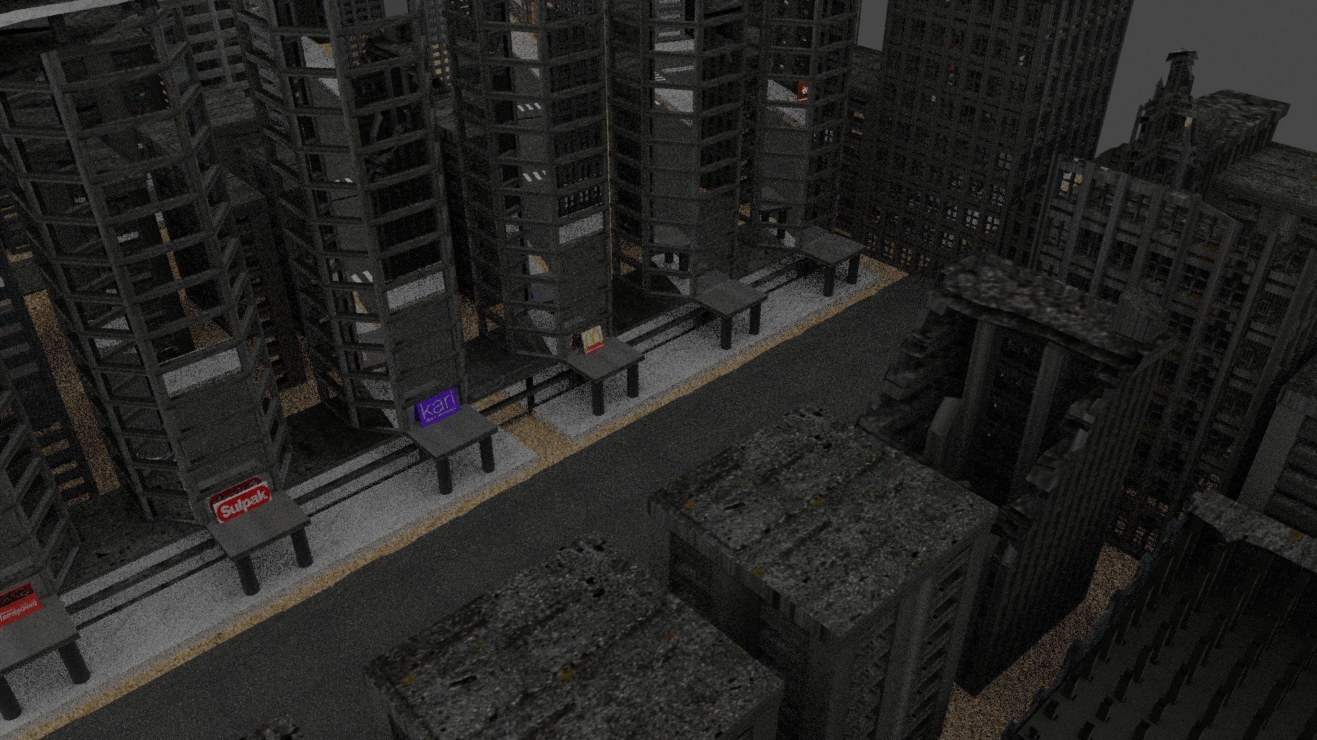 Post Apocalyptic City 3D Model - TurboSquid 1789614