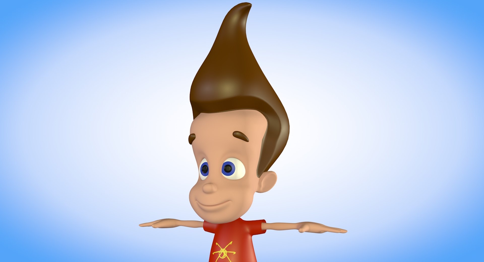Jimmy Neutron Rigged Cartoon 3d 3ds
