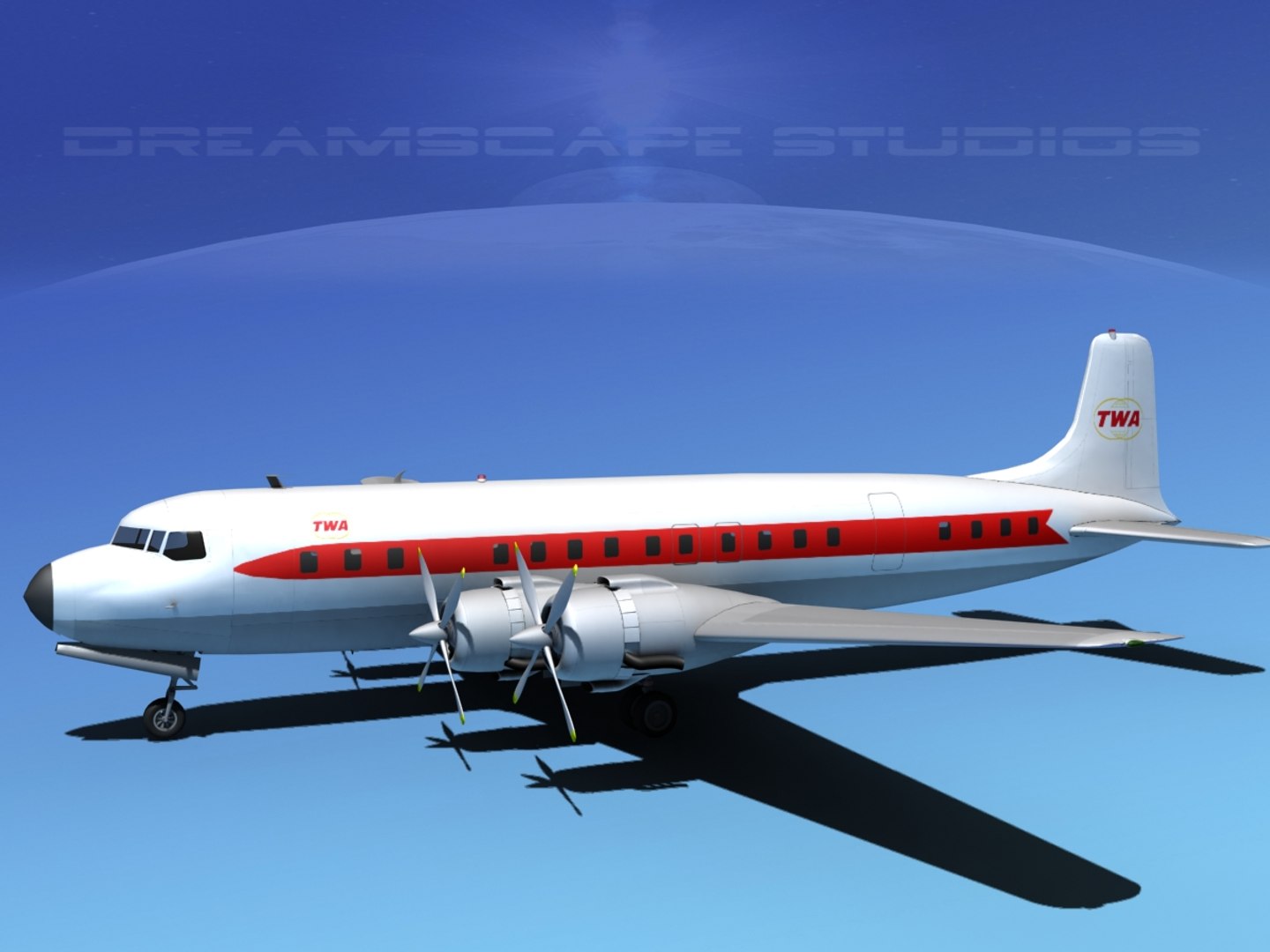 Douglas Dc-7c Dc-7 Dwg