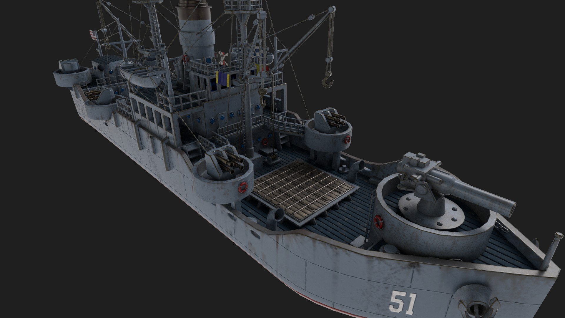 3D Battleship Model - TurboSquid 2033969