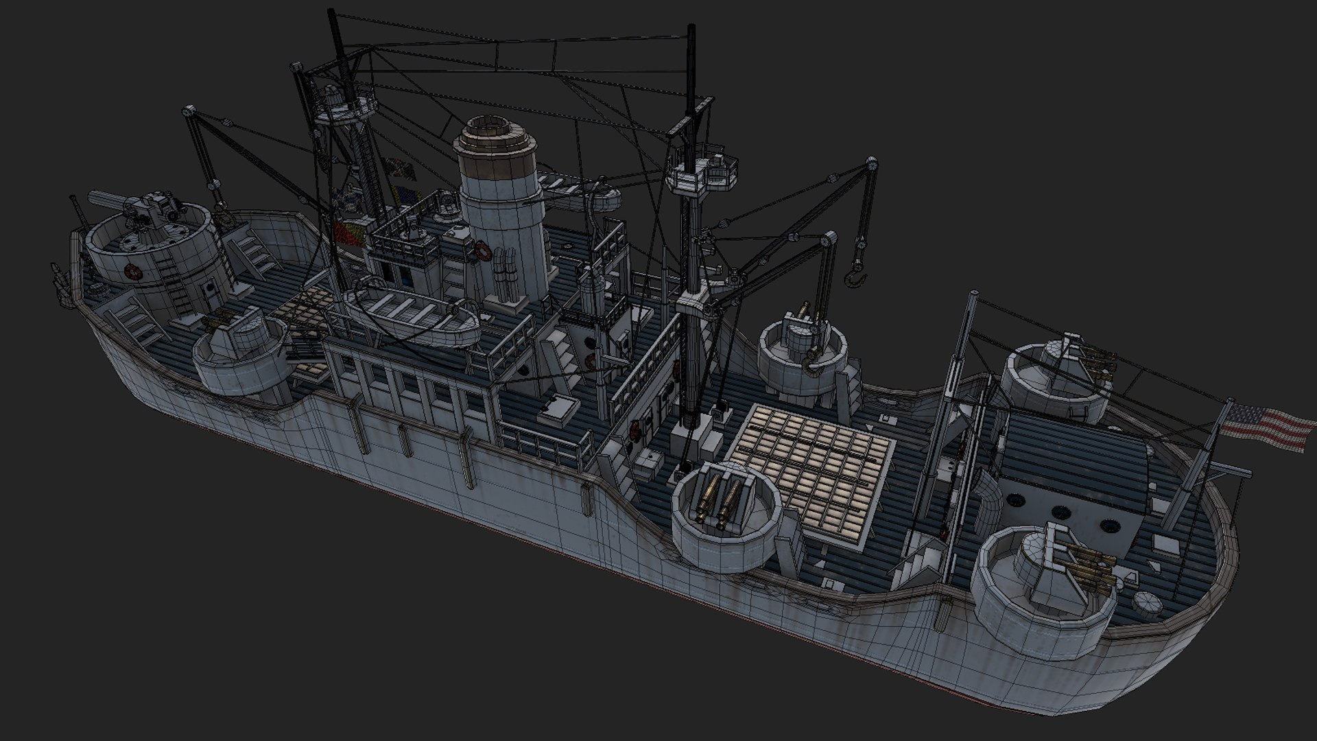 3D Battleship Model - TurboSquid 2033969