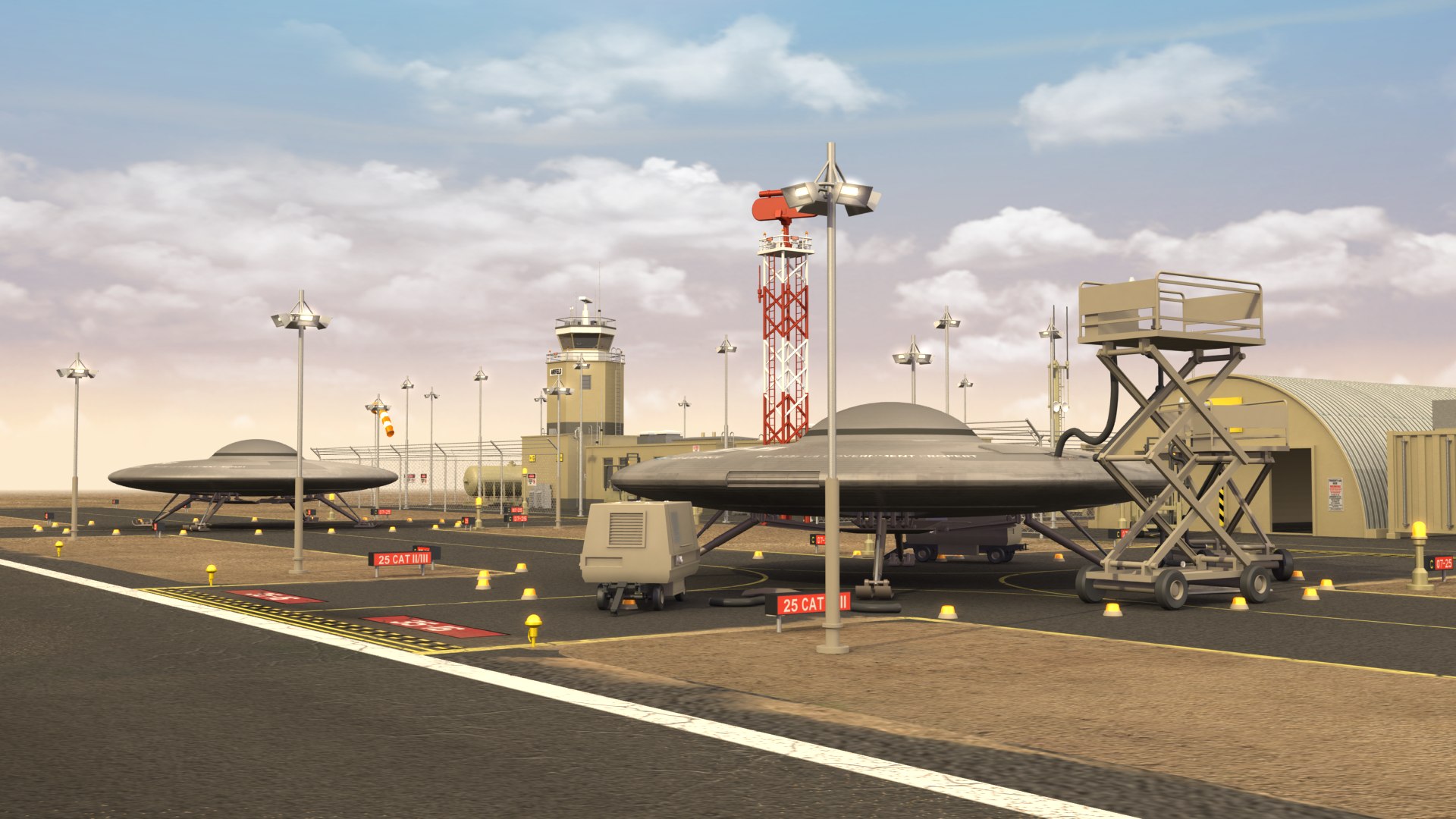 3D Area 51 Military Base Model - TurboSquid 1450420