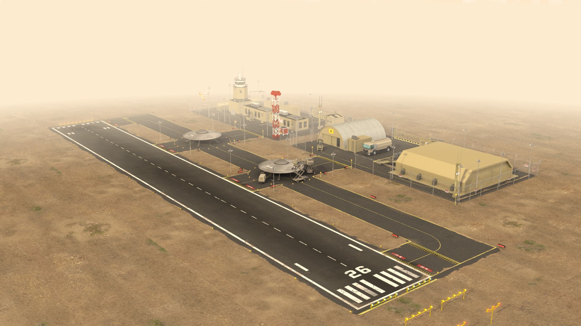 3D Area 51 Military Base Model - TurboSquid 1450420