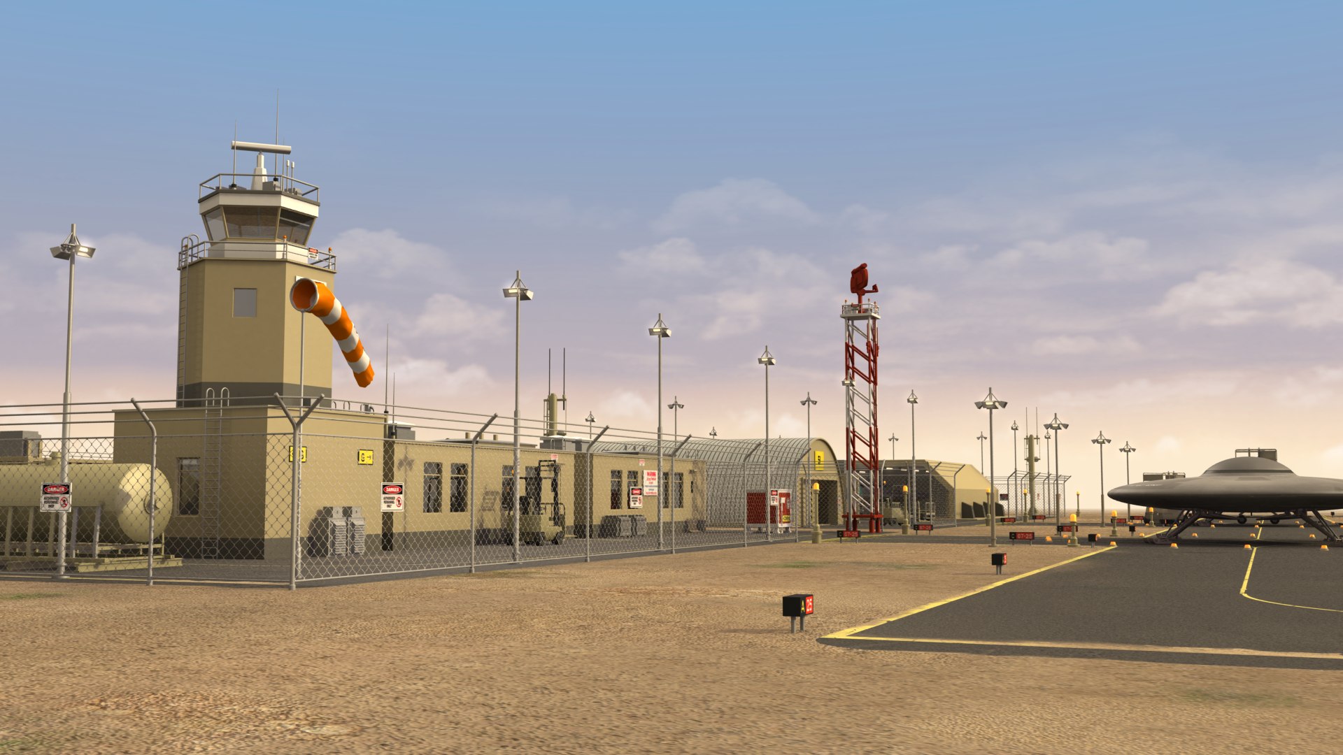 3D Area 51 Military Base Model - TurboSquid 1450420