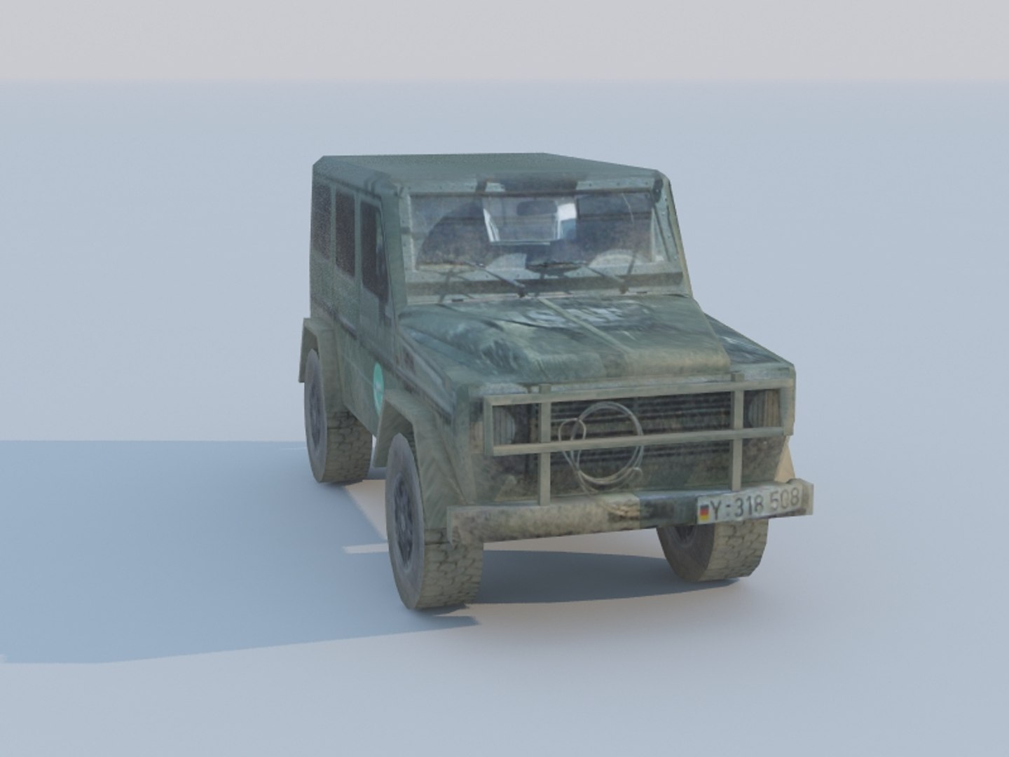 gelandewagen low-poly 3d model