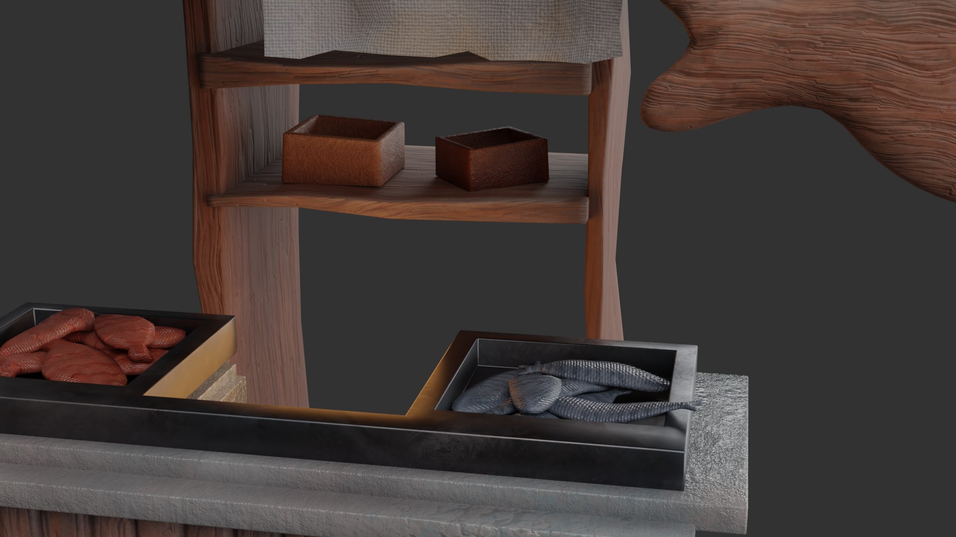 Stylized Fisherman Kiosk 3D Model - TurboSquid 2261141
