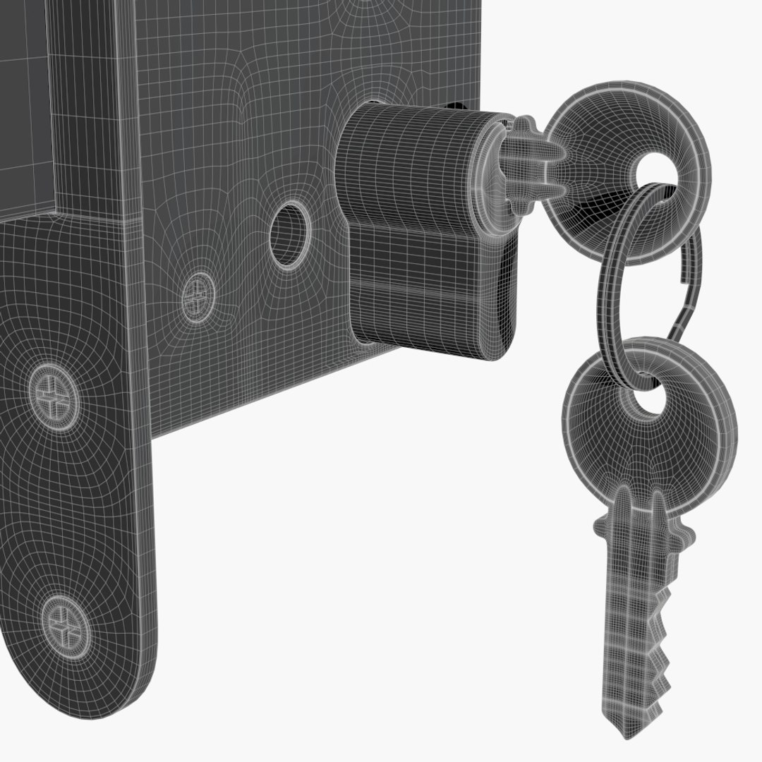 3D Euro Key Lock - TurboSquid 1368151
