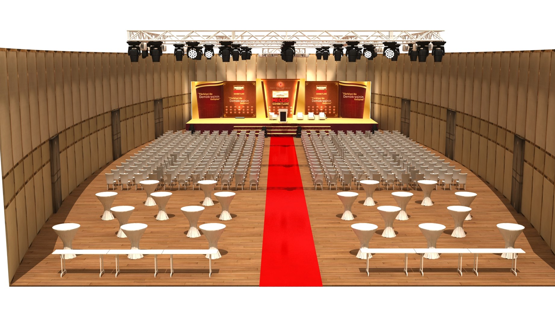 Stage meeting hall 3D - TurboSquid 1544450