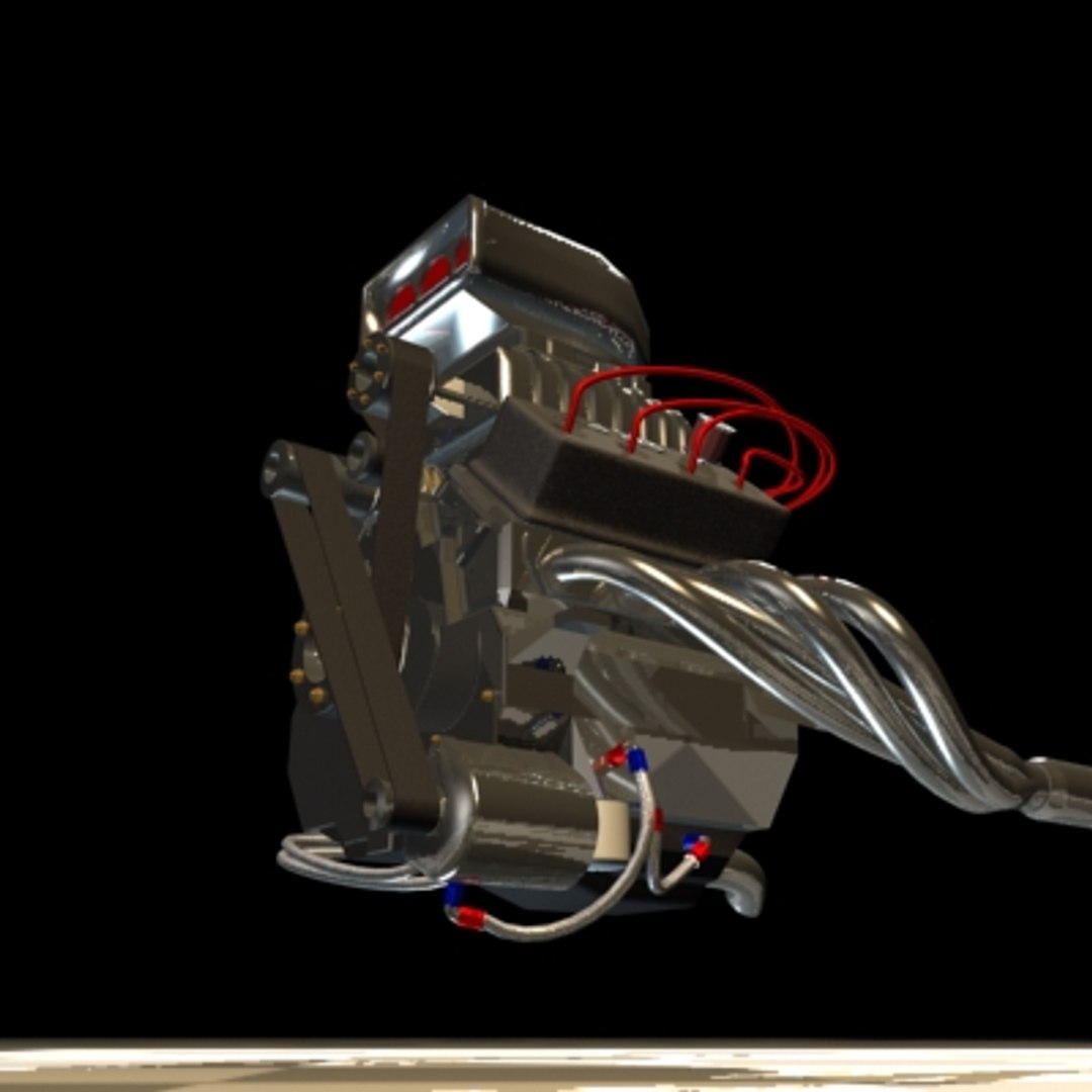 3d Model Hemi Engine