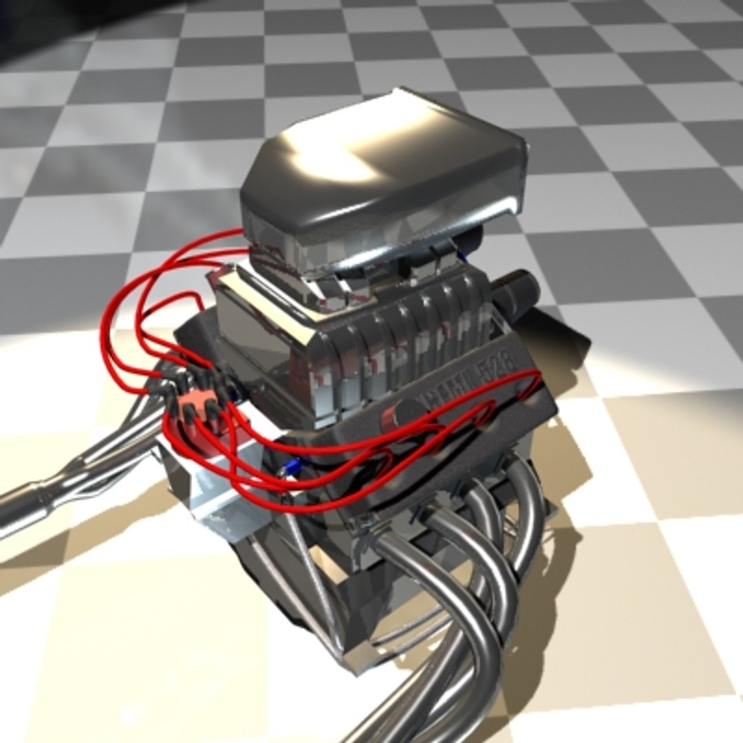 3d Model Hemi Engine