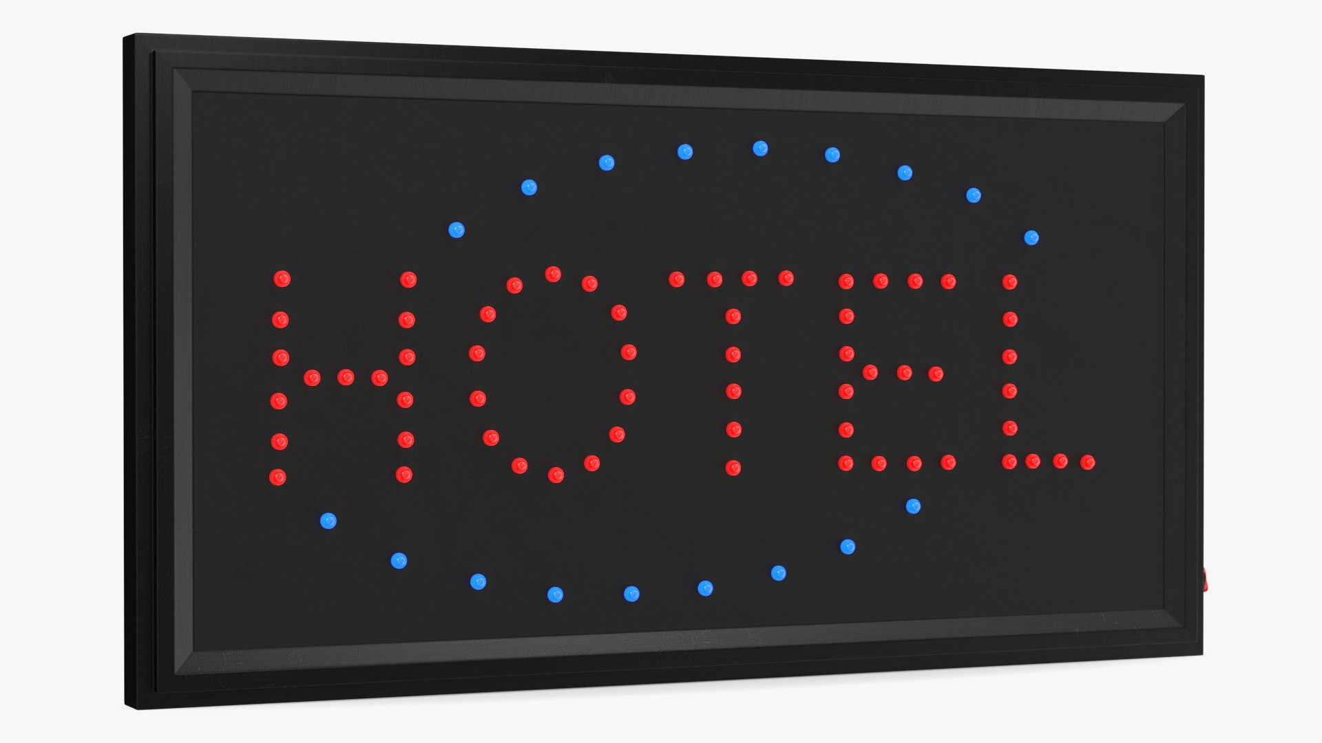 3D Hotel Neon LED Light Sign Board ON - TurboSquid 2111004
