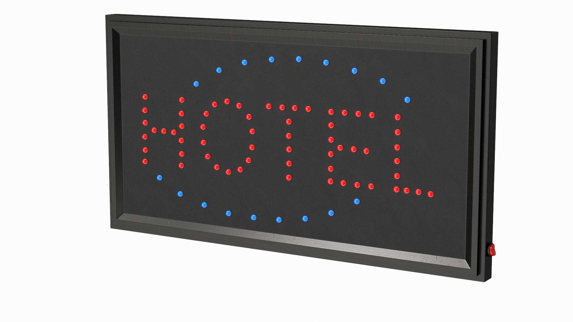 3D Hotel Neon LED Light Sign Board ON - TurboSquid 2111004