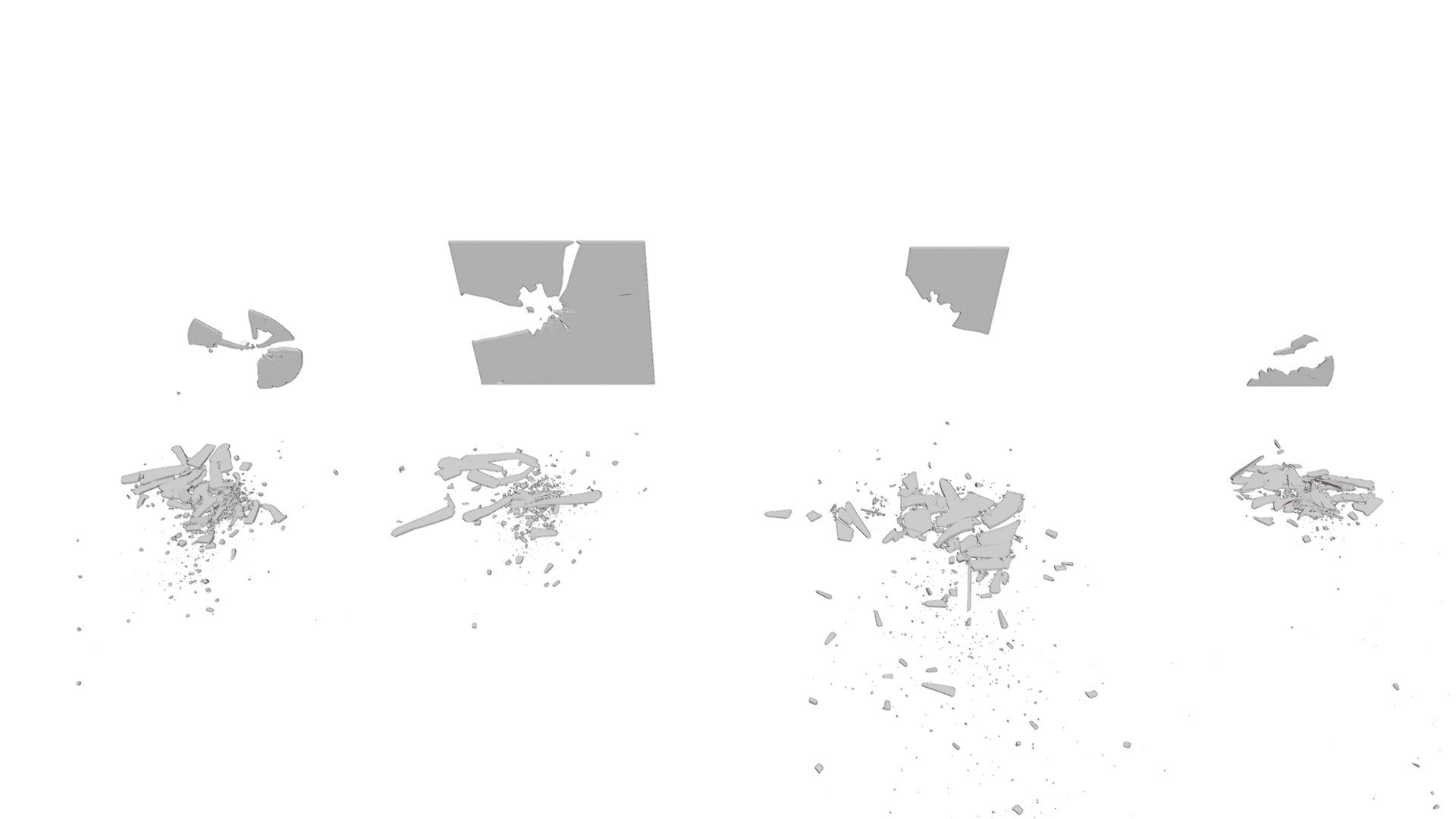 3D Broken Windows And Mirrors Glass 3D Models For Blender 3D Model ...