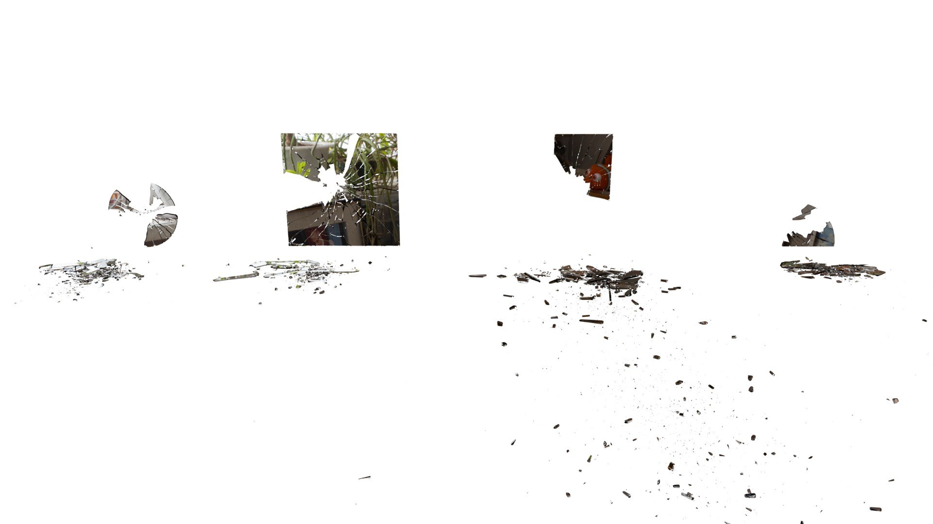 3D Broken Windows And Mirrors Glass 3D Models For Blender 3D Model ...