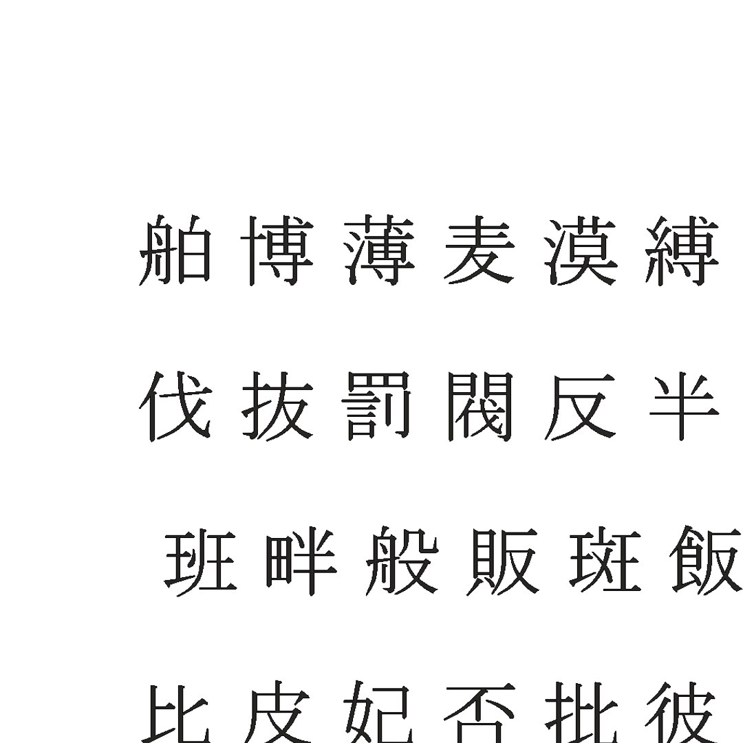 3D Chinese Ms Pmincho Font - TurboSquid 1199798