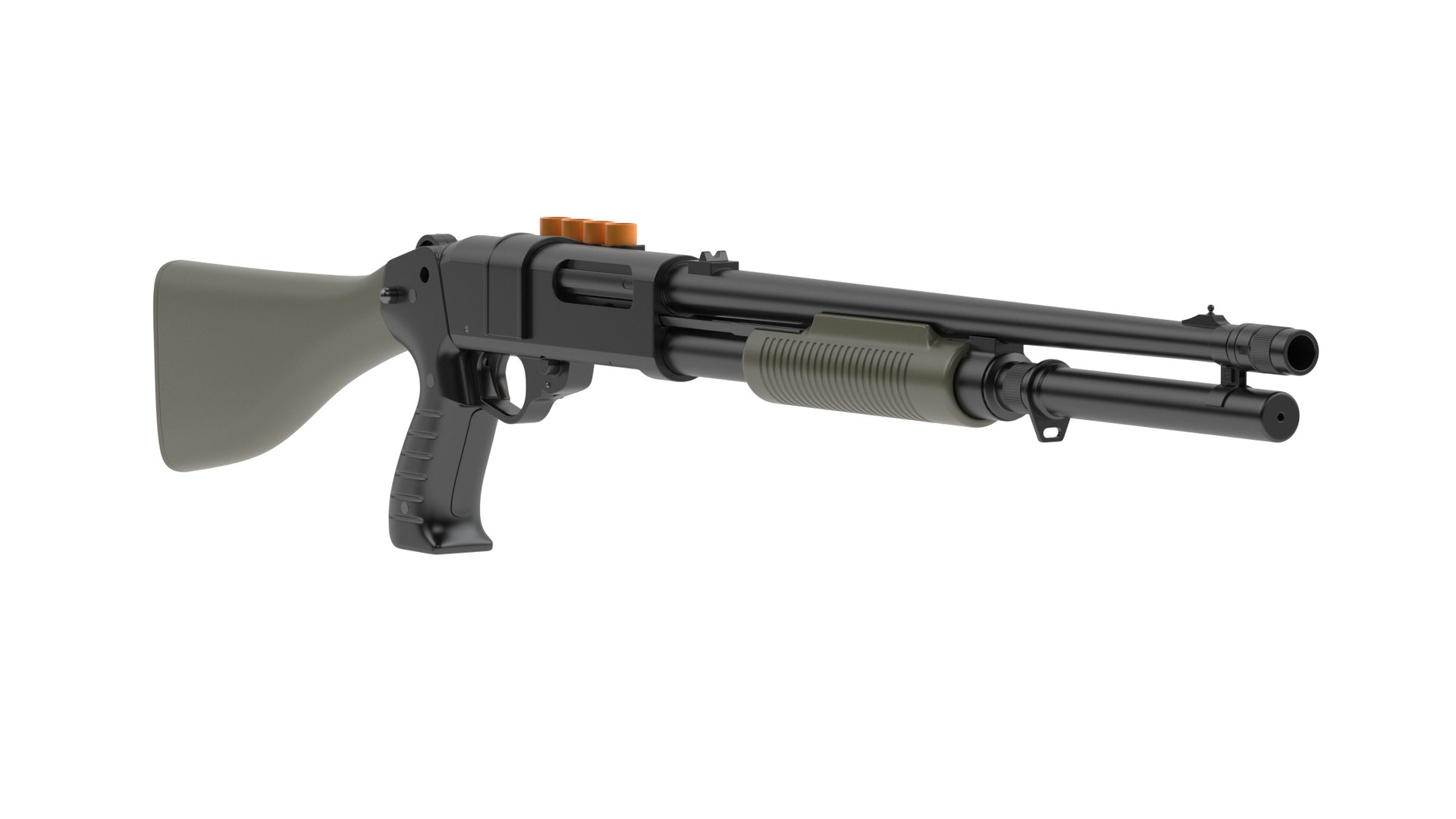 Franchi SAS-12 3D Model - TurboSquid 1775440