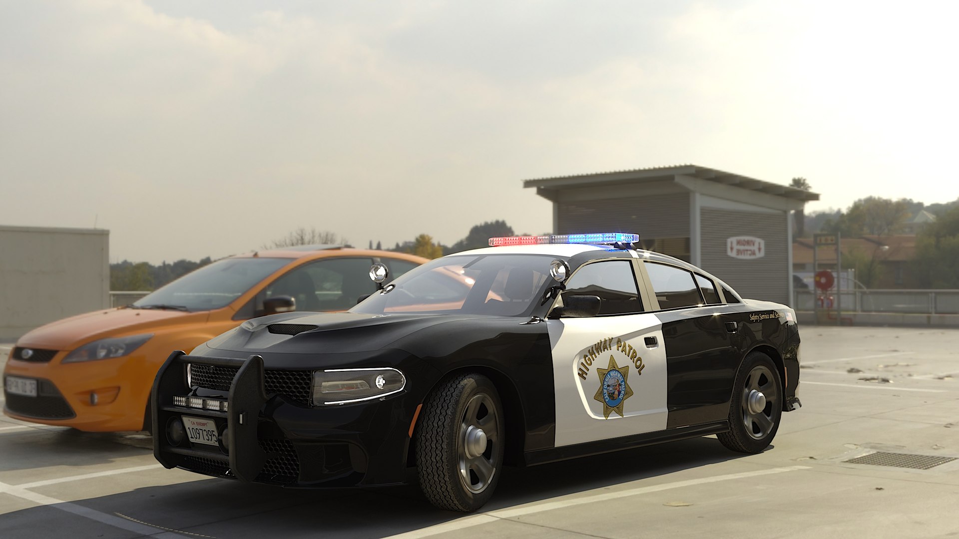 Police Car Dodge Model - TurboSquid 1470240
