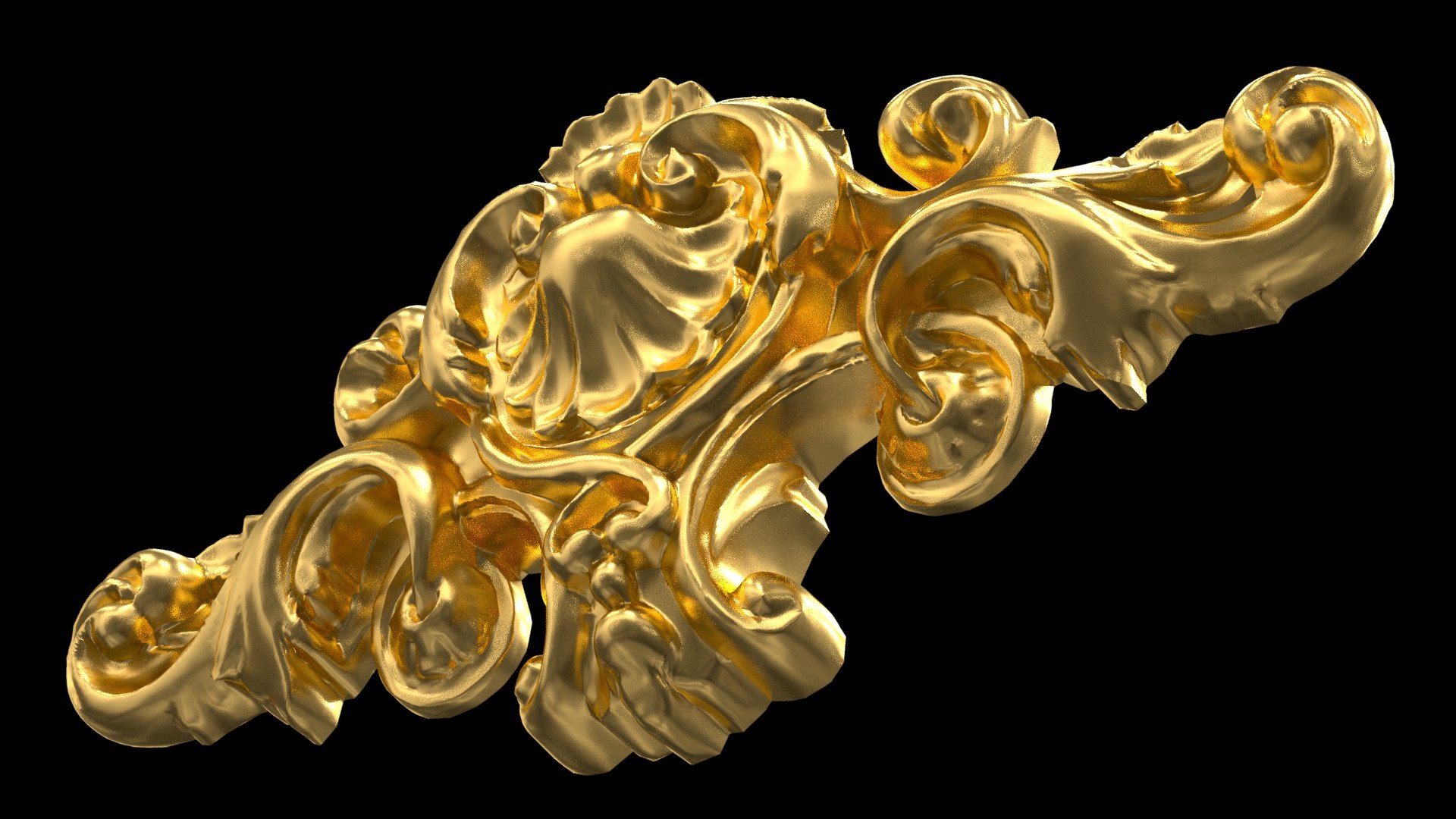 Plaster Decorative Bow DS251 3D Model - TurboSquid 2385730