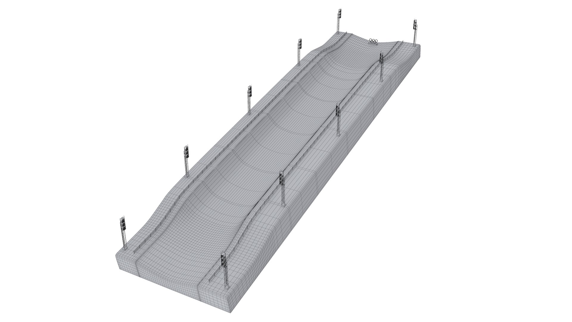 Snowboard Halfpipe 3D Model - TurboSquid 2238002