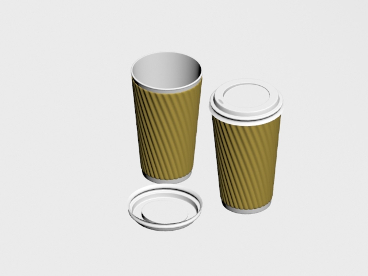 3d model paper cup