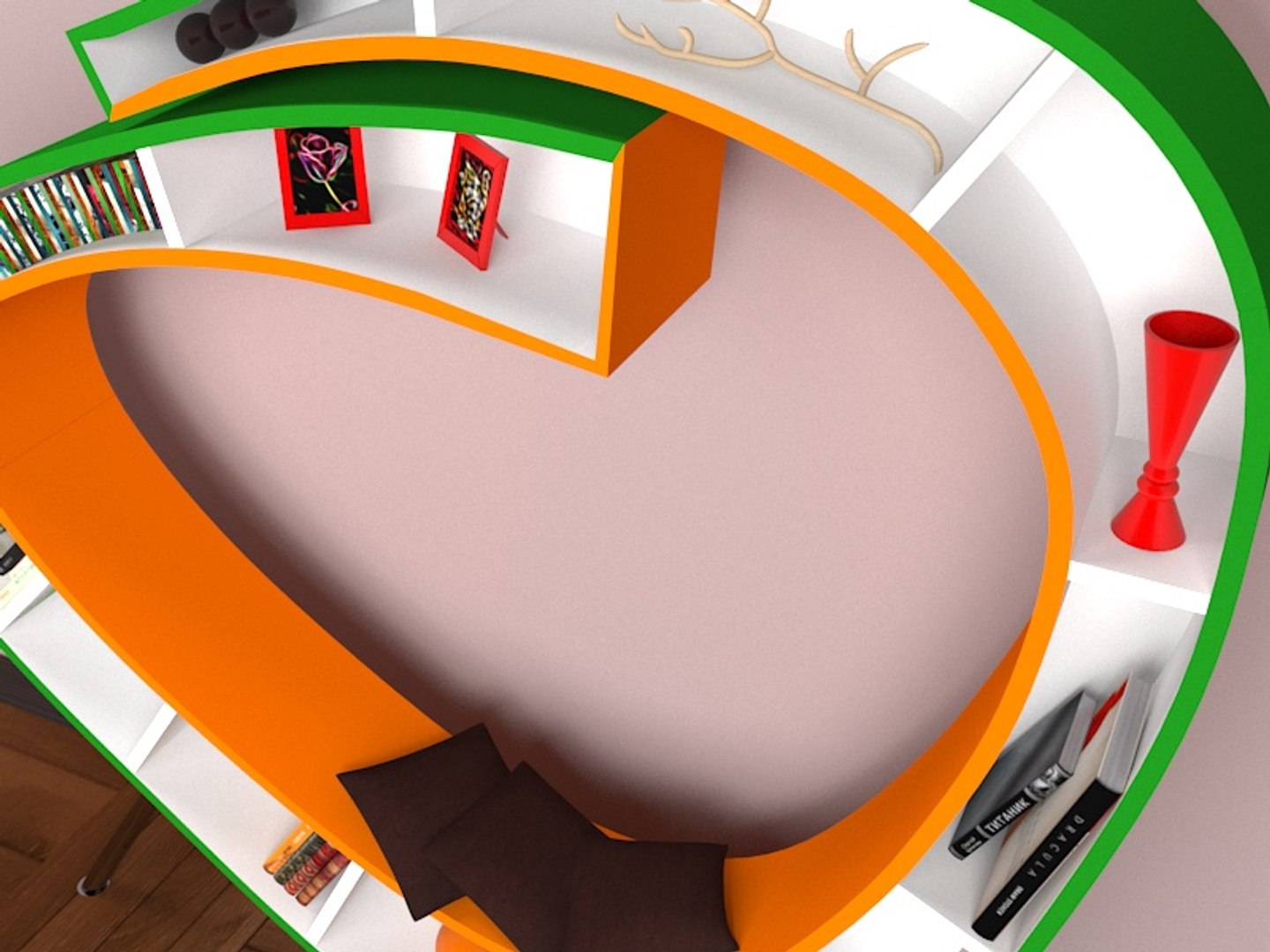 Free 3D Bookcase Books Model - TurboSquid 1345745