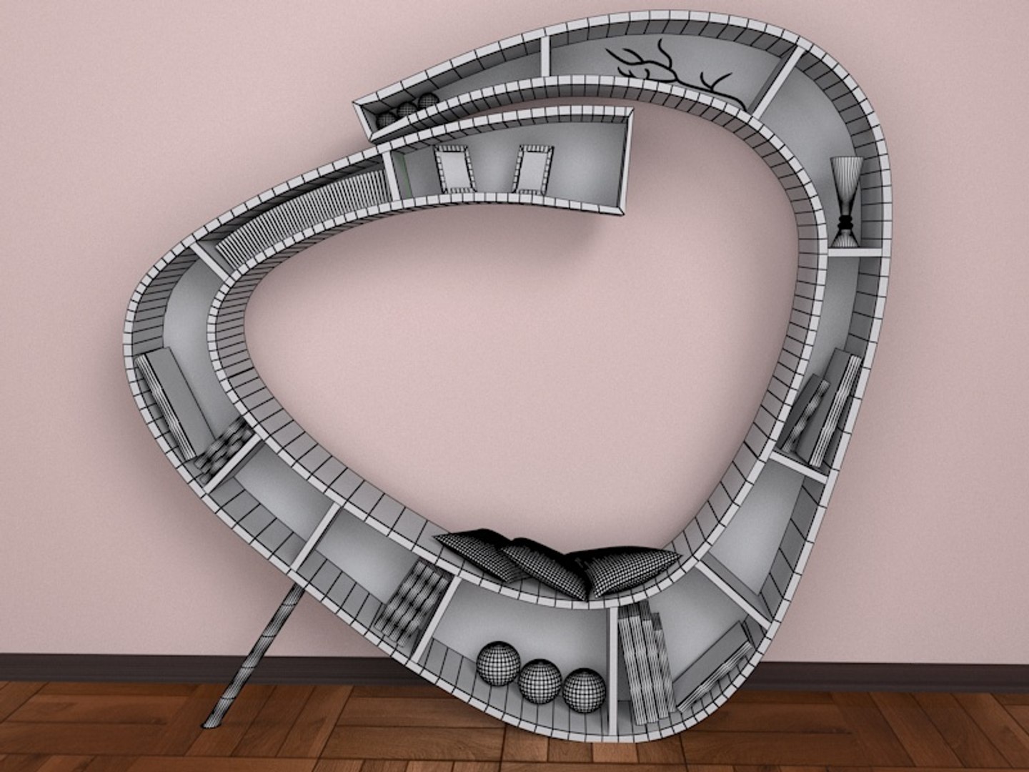 Free 3D Bookcase Books Model - TurboSquid 1345745