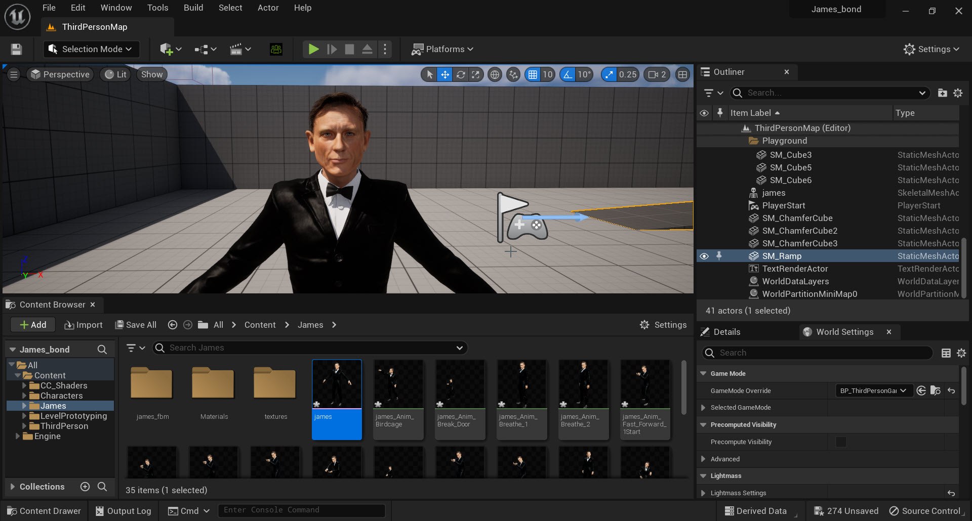 Daniel Craig James Bond - 007 Rigged Animated 2500 Free Animations ...