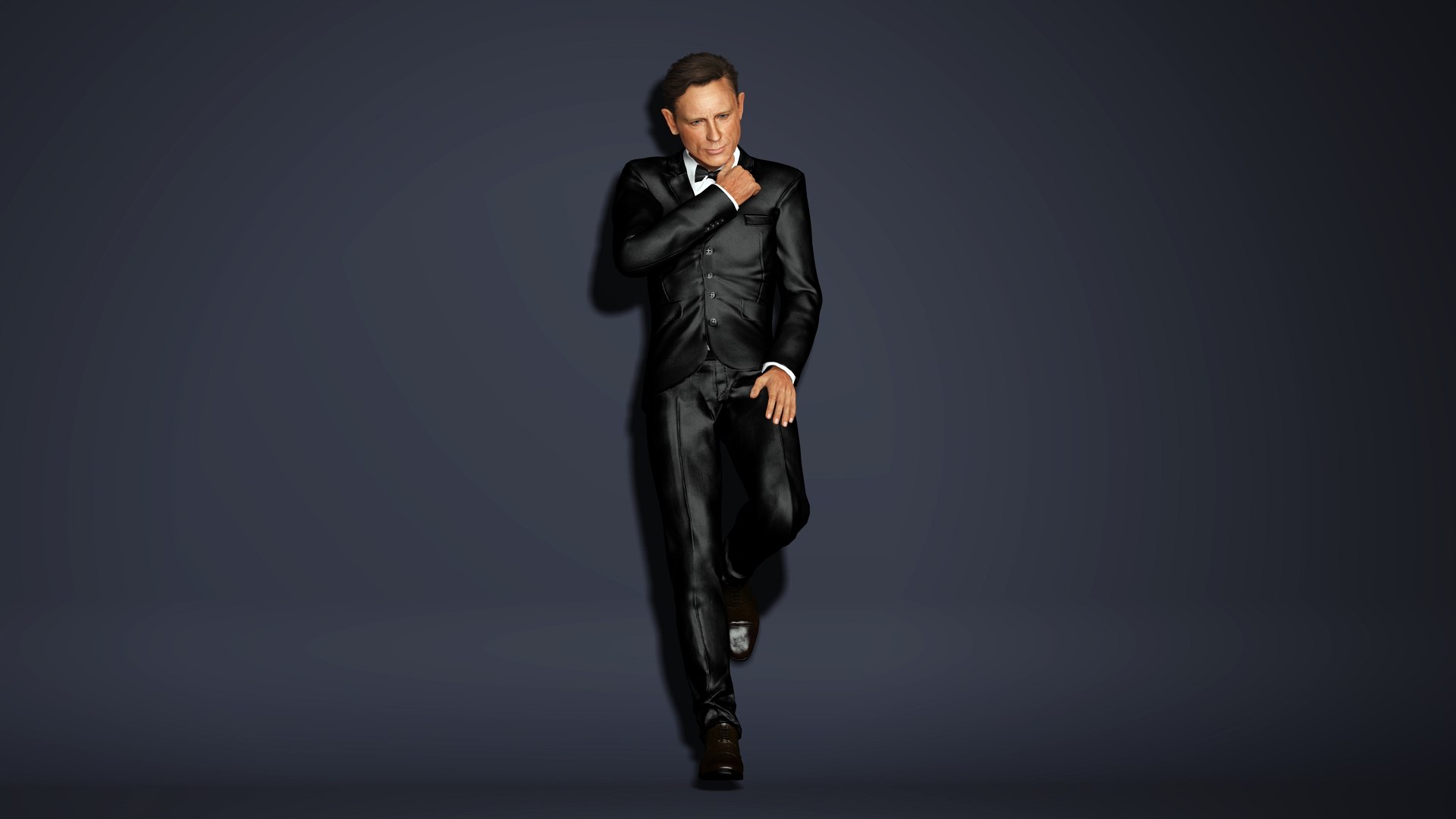 Daniel Craig James Bond - 007 Rigged Animated 2500 Free Animations Tutorial 3D - TurboSquid 2075957
