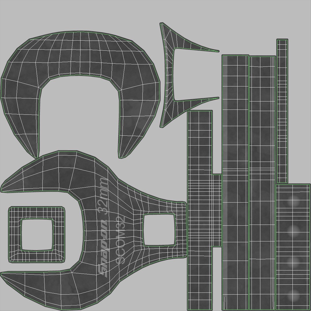 Open End Metric Crowfoot Model - TurboSquid 1348109