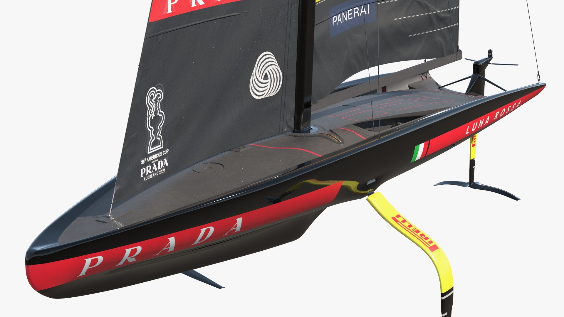 Prada Cup AC75 Sailboat Luna Rossa 3D Model - TurboSquid 2456790