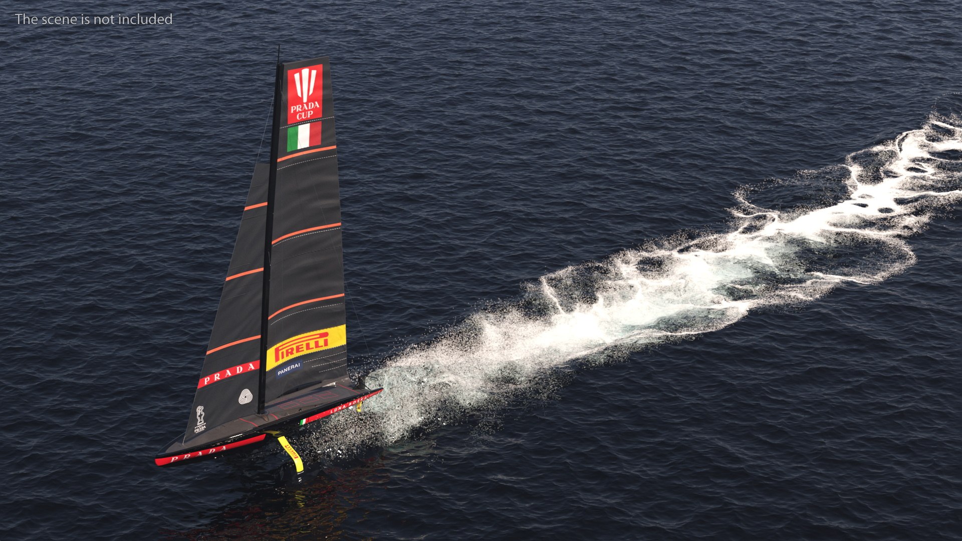 Prada Cup AC75 Sailboat Luna Rossa 3D Model - TurboSquid 2456790