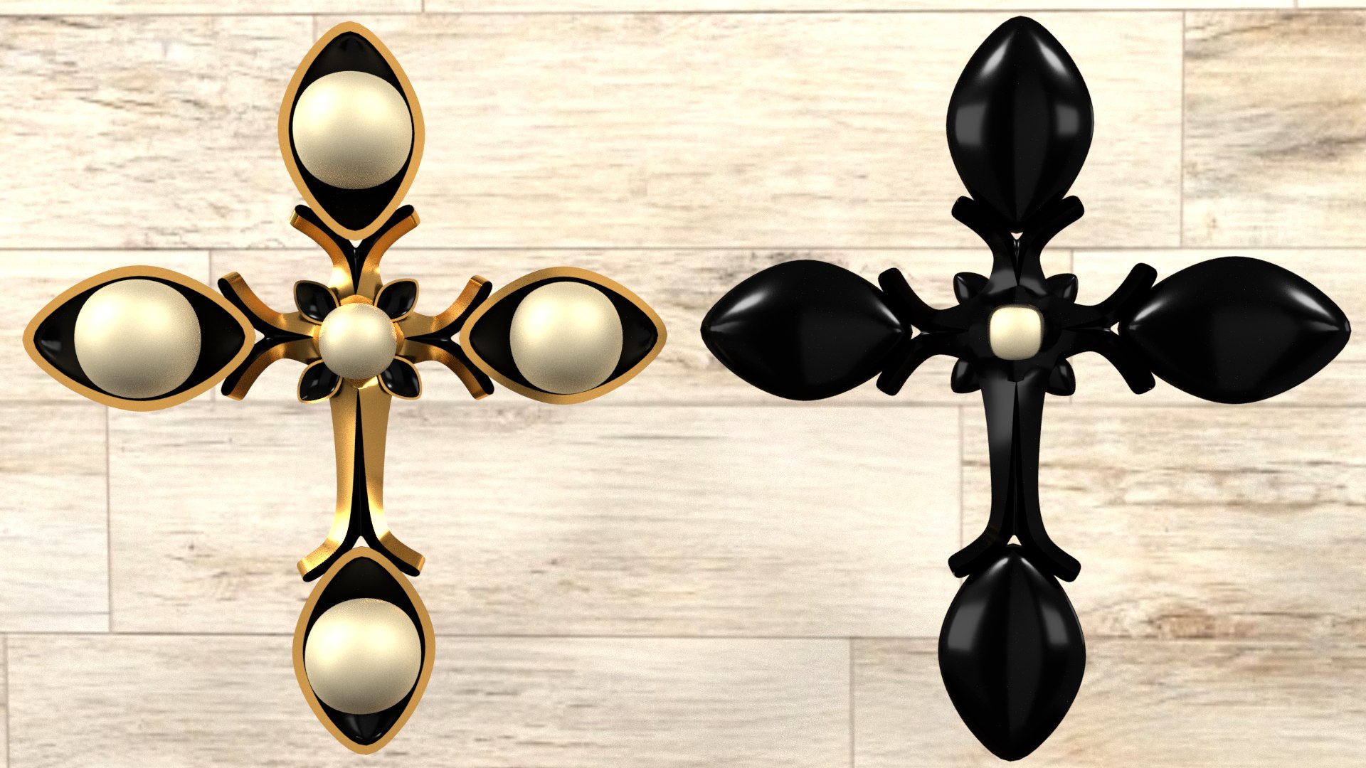Cross Deco 4 3D Model - TurboSquid 1814827