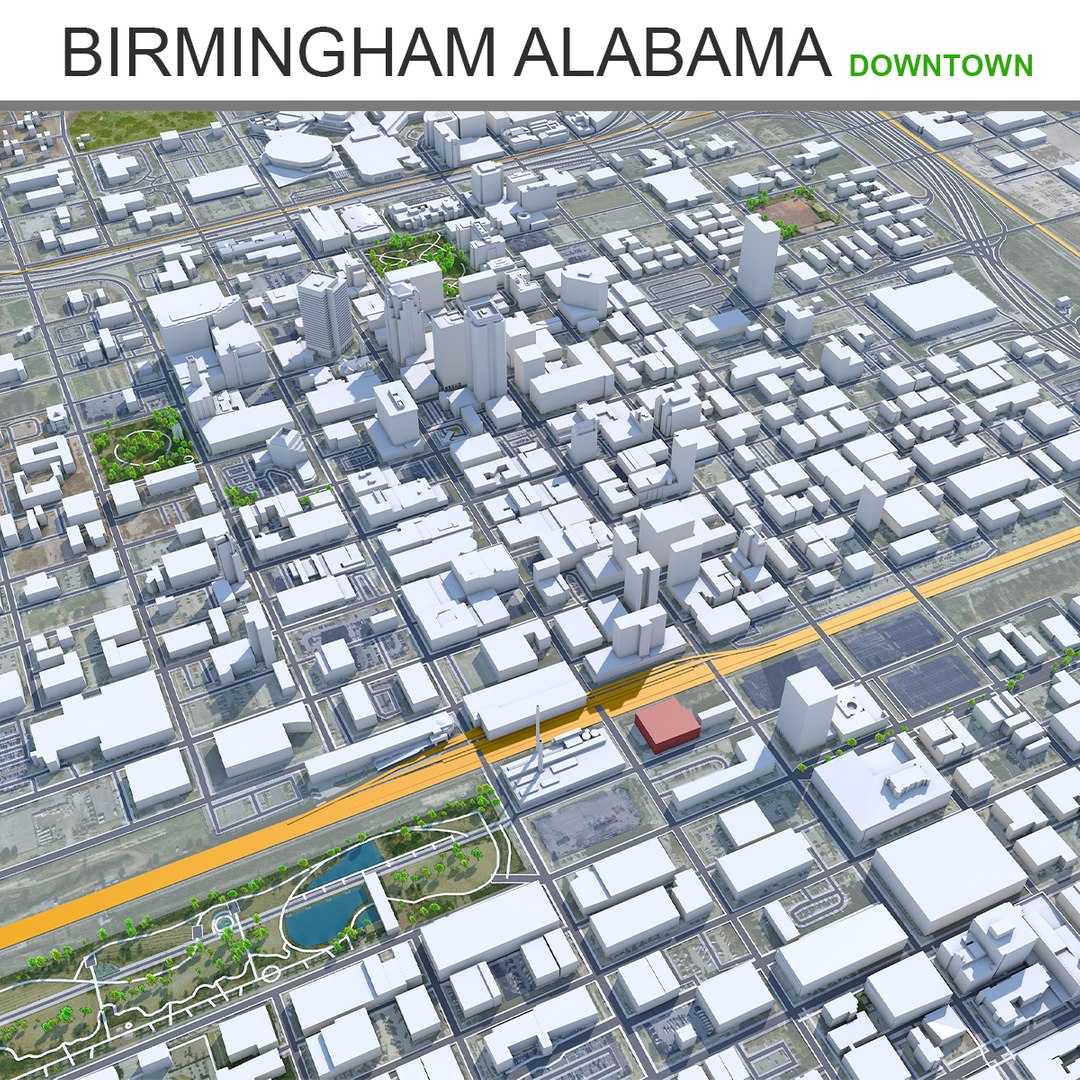 Birmingham Downtown Alabama USA Model - TurboSquid 2184539