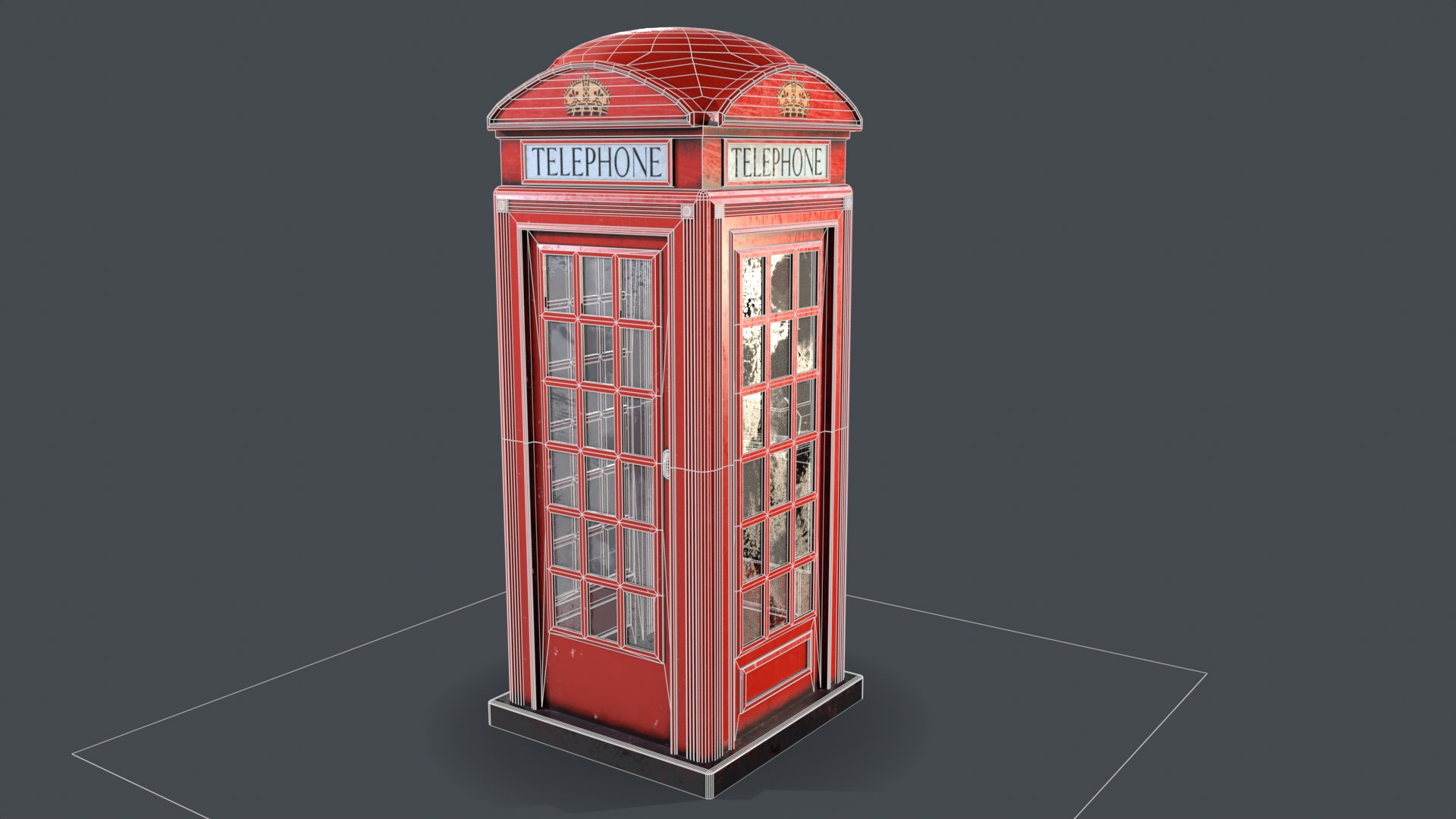 PhoneBox British model - TurboSquid 2057786